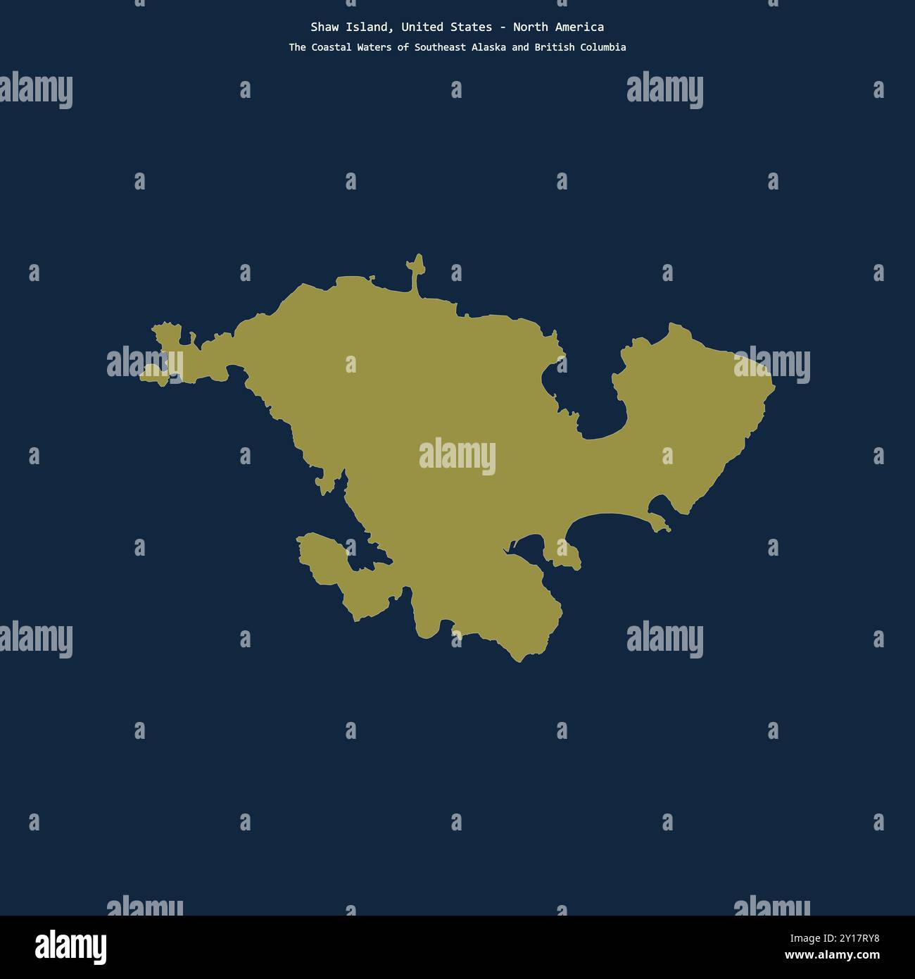 Shape of Shaw Island in the The Coastal Waters of Southeast Alaska and ...