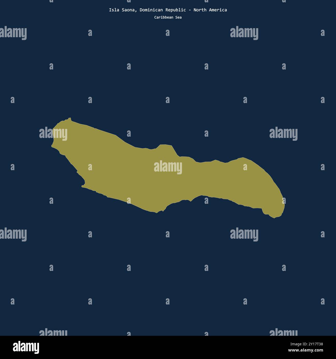 Shape of Isla Saona in the Caribbean Sea, belonging to Dominican ...