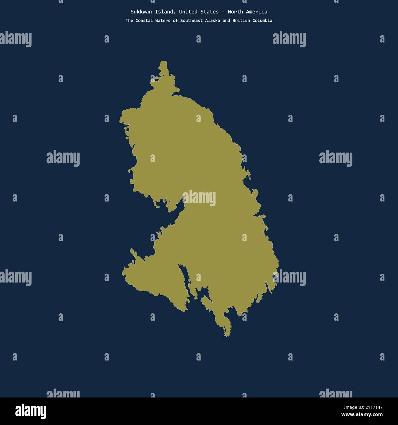Shape of Sukkwan Island in the The Coastal Waters of Southeast Alaska ...