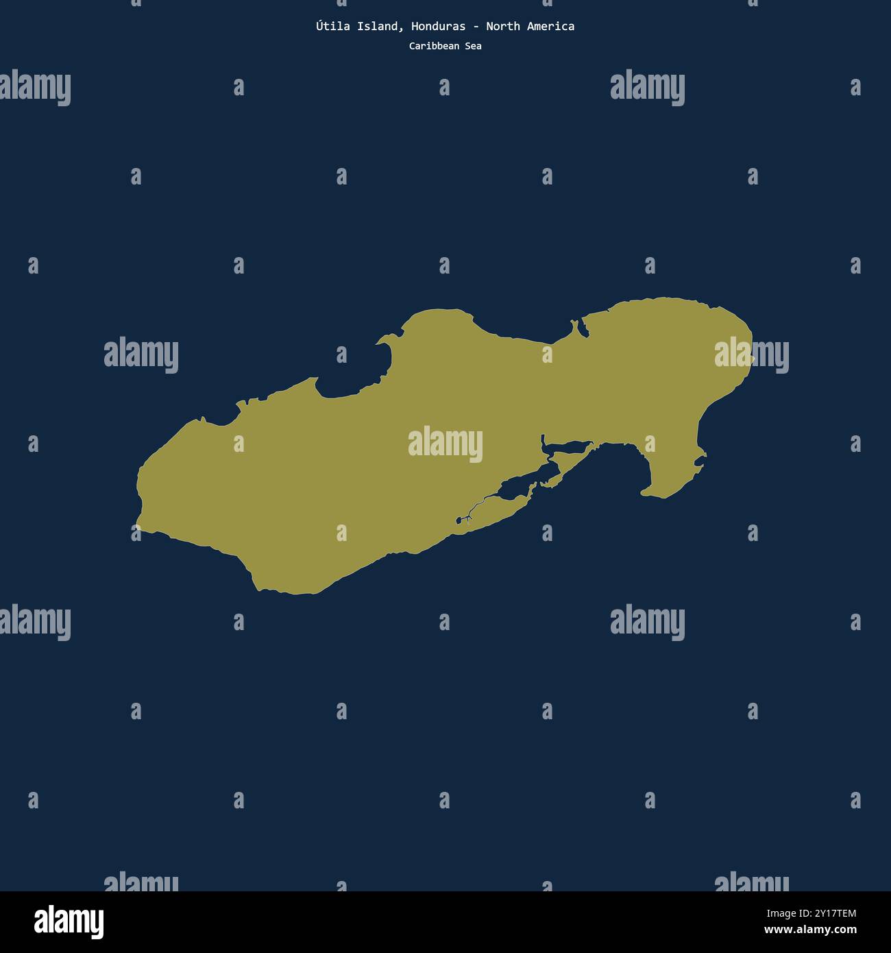 Utila map hi-res stock photography and images - Alamy