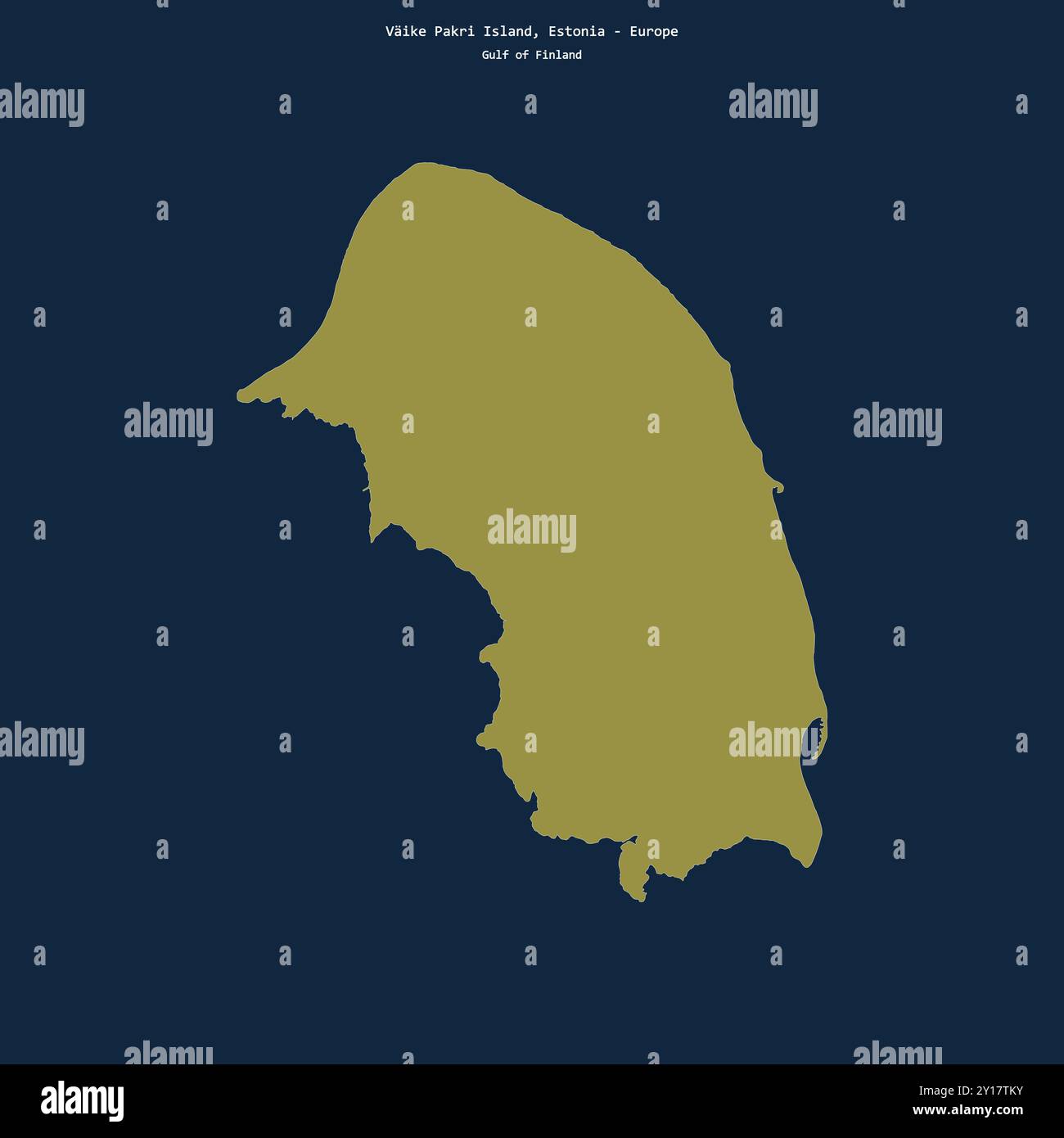 Shape of Vaike Pakri Island in the Gulf of Finland, belonging to ...