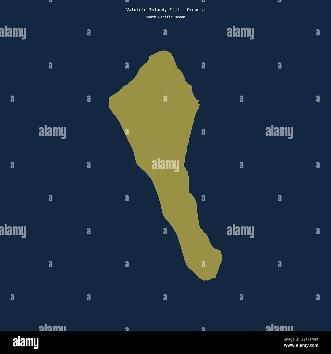 Shape of Vatulele Island in the South Pacific Ocean, belonging to Fiji ...