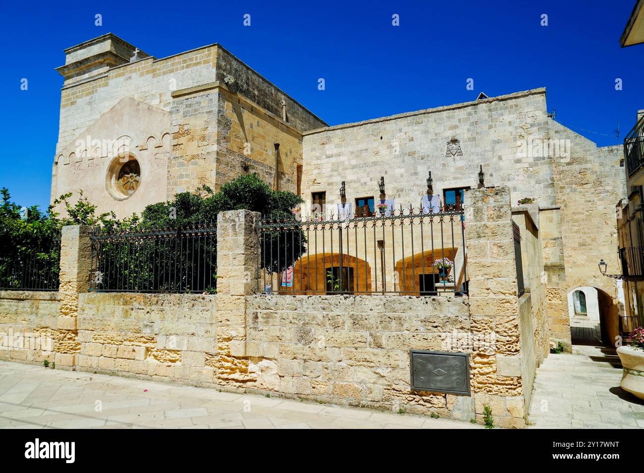 Ancient village and castle of Castro, Lecce,Puglia,Italy Stock Photo ...
