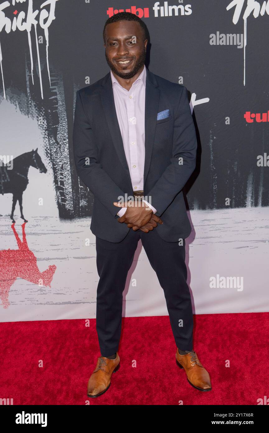 Ani Akpan bei der Weltpremiere des Kinofims 'The Thicket' im AMC The ...