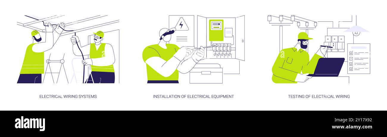 Engineering infrastructure abstract concept vector illustrations Stock ...