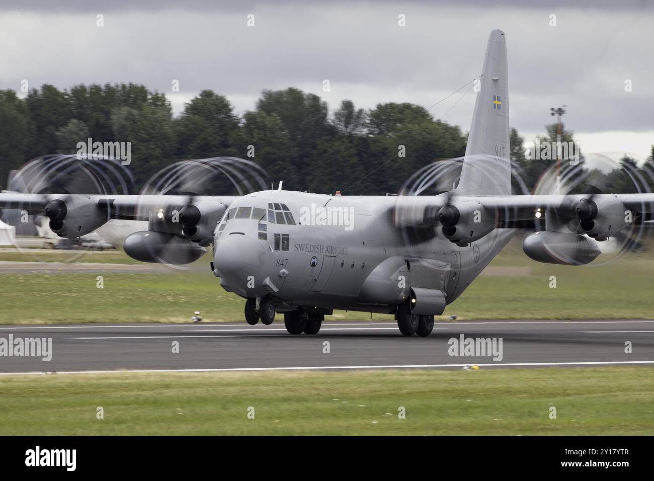 Swedish Airforce Hercules at the 2024 International Air Tattoo Stock ...