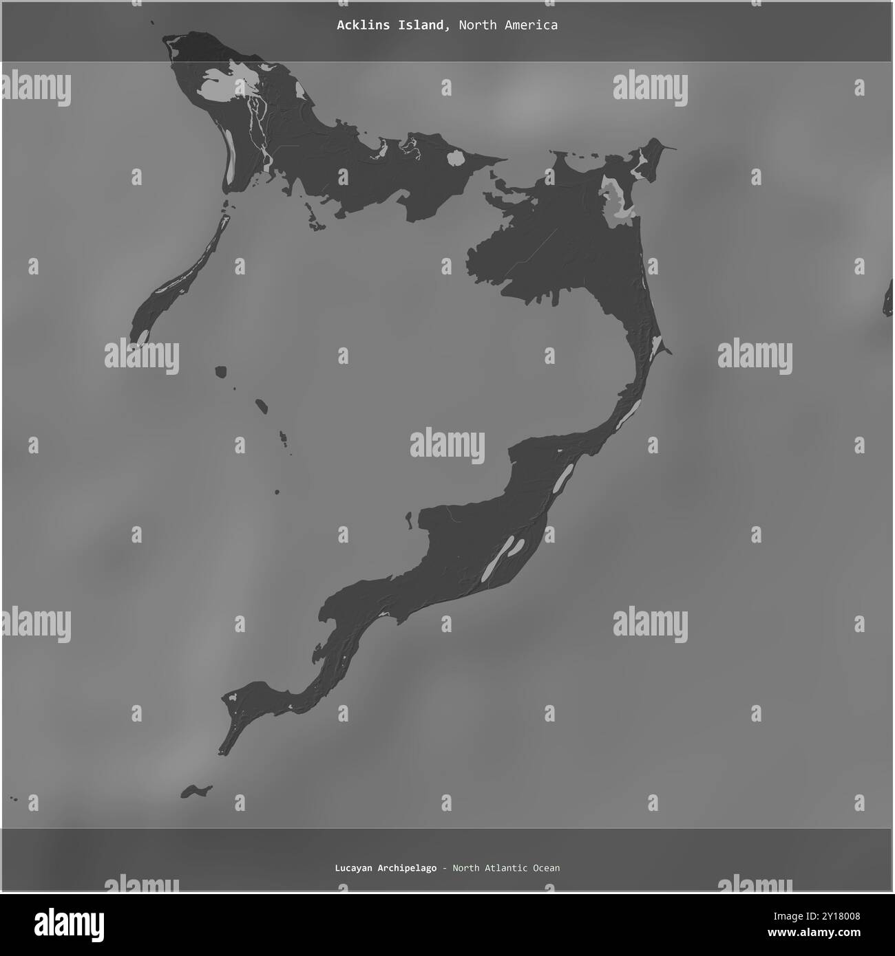 Acklins Island in the North Atlantic Ocean, belonging to Bahamas ...