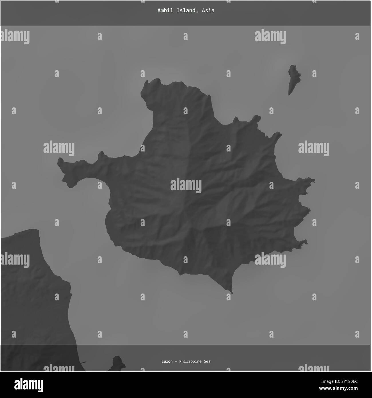 Ambil Island in the Philippine Sea, belonging to Philippines, cropped ...