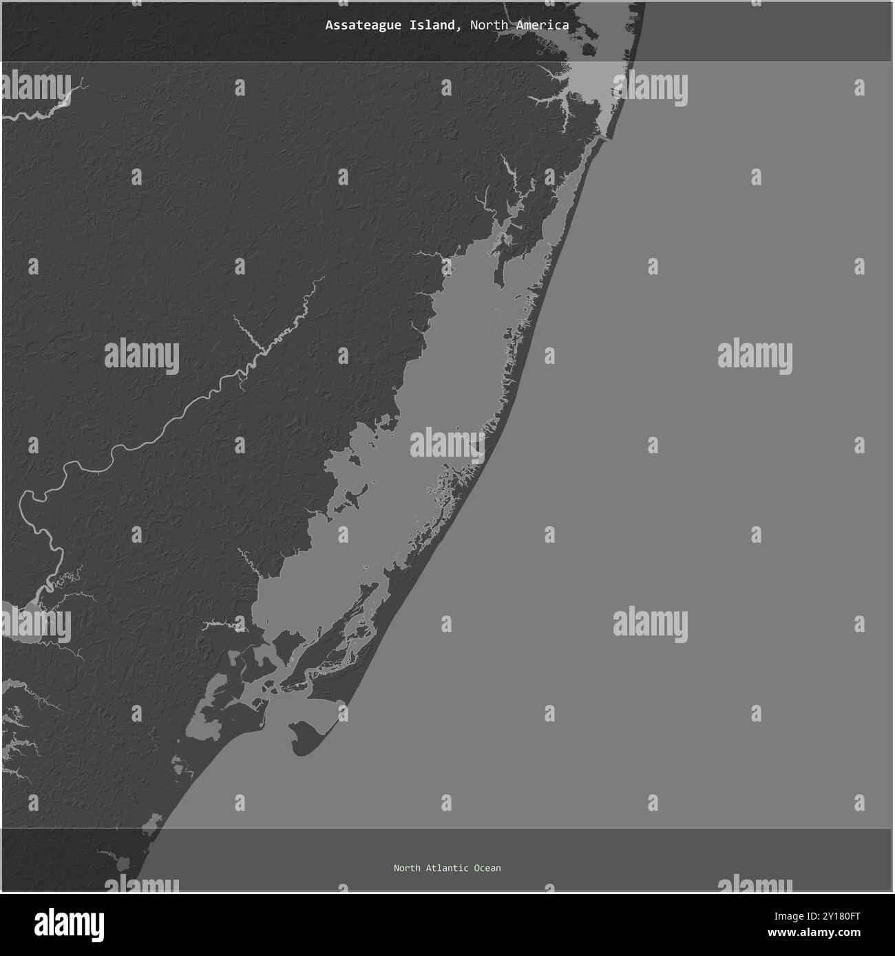 Assateague Island in the North Atlantic Ocean, belonging to United ...