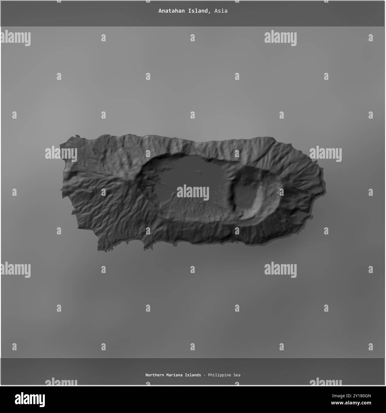 Anatahan Island in the Philippine Sea, belonging to United States ...