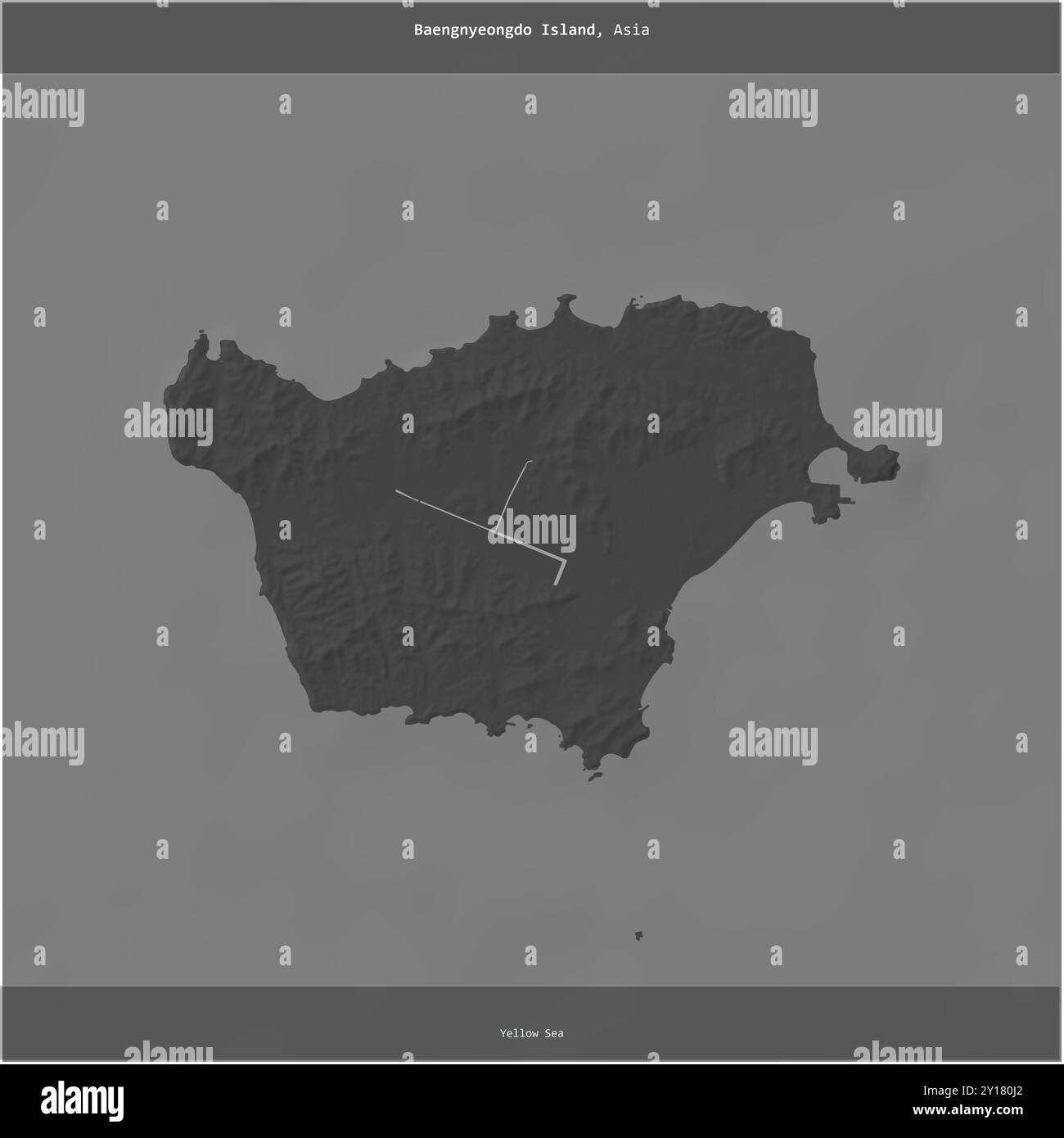 Baengnyeongdo Island in the Yellow Sea, belonging to South Korea ...