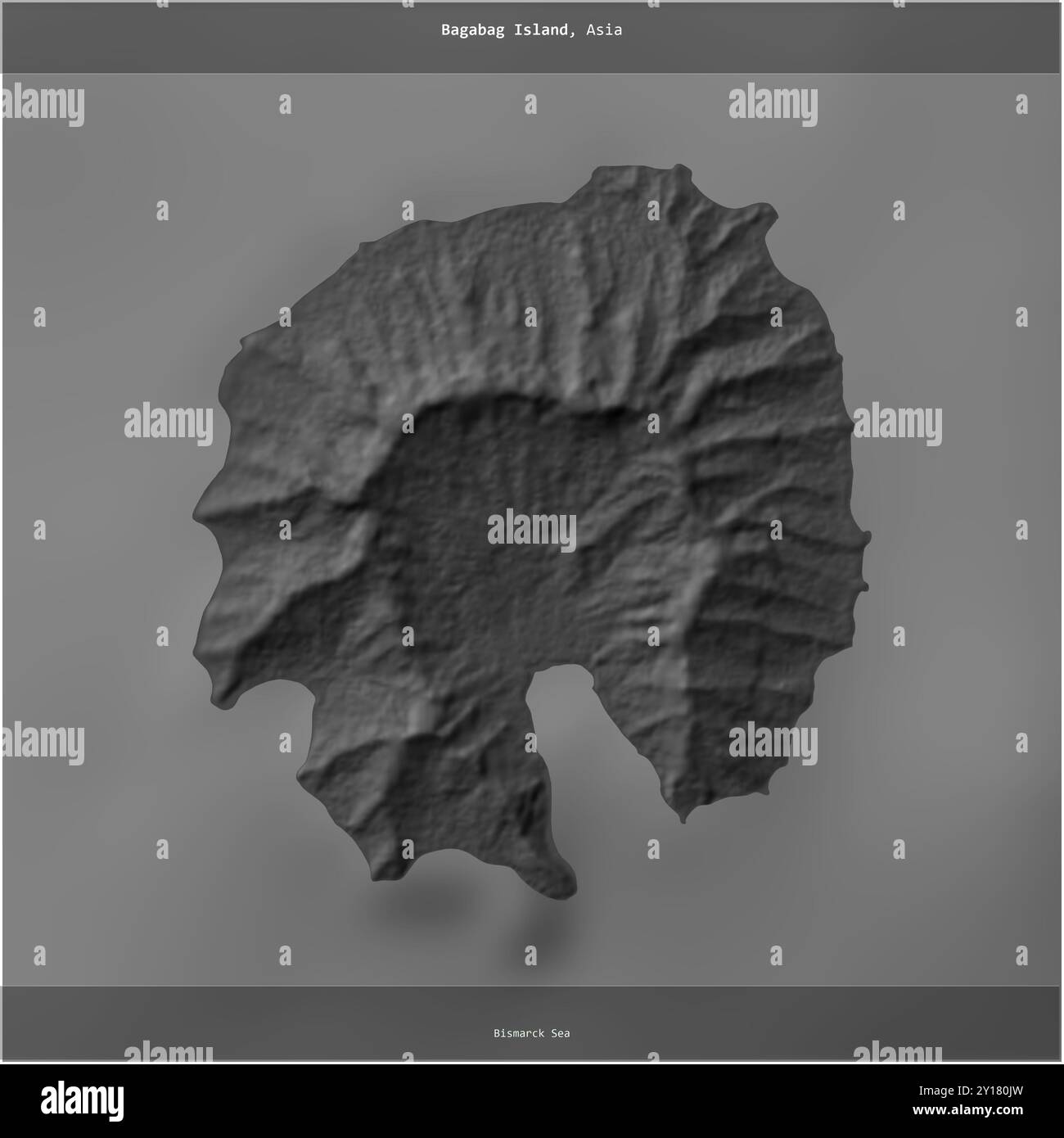 Bagabag Island in the Bismarck Sea, belonging to Papua New Guinea ...