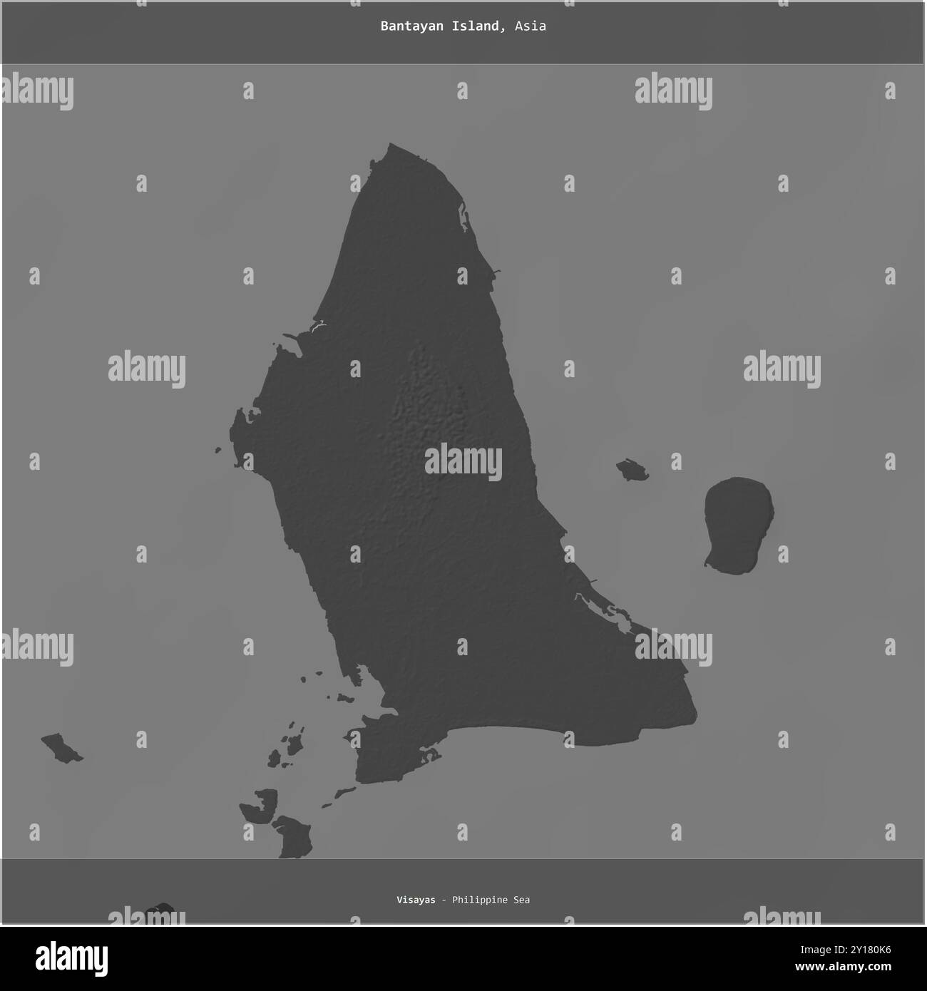 Bantayan Island in the Philippine Sea, belonging to Philippines ...