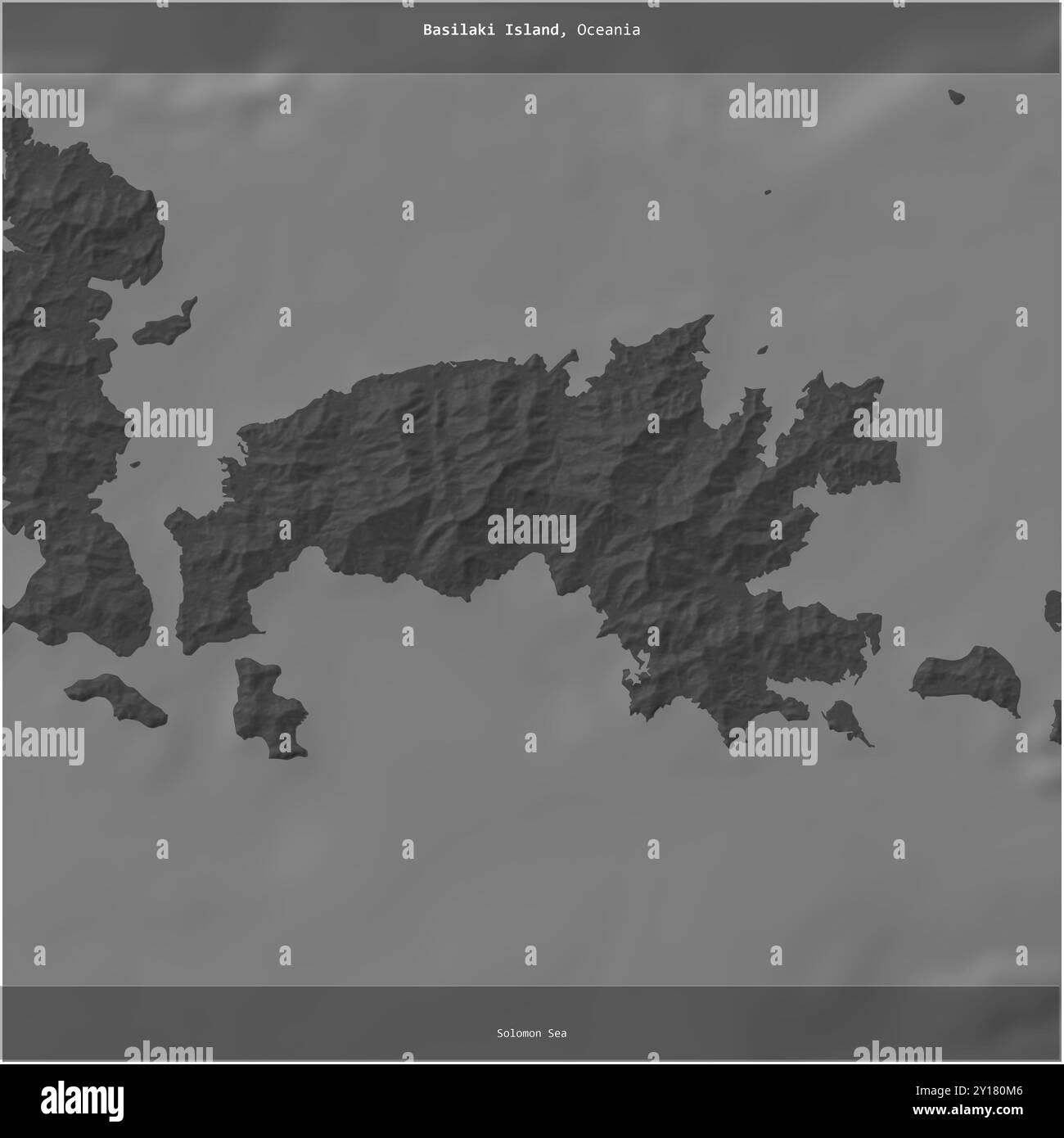 Basilaki Island in the Solomon Sea, belonging to Papua New Guinea ...