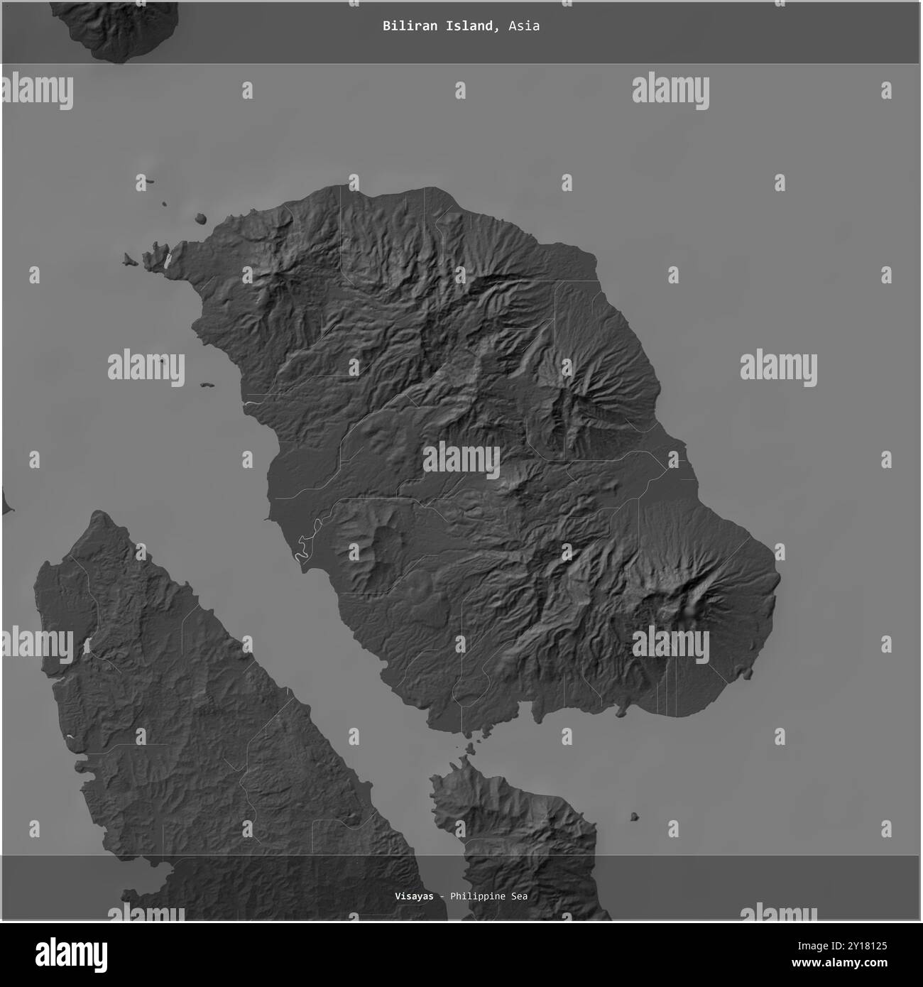 Biliran Island in the Philippine Sea, belonging to Philippines, cropped ...
