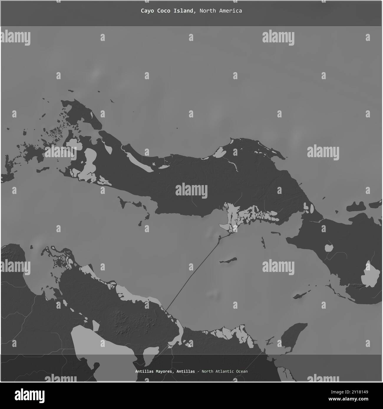 Cayo Coco Island in the North Atlantic Ocean, belonging to Cuba ...