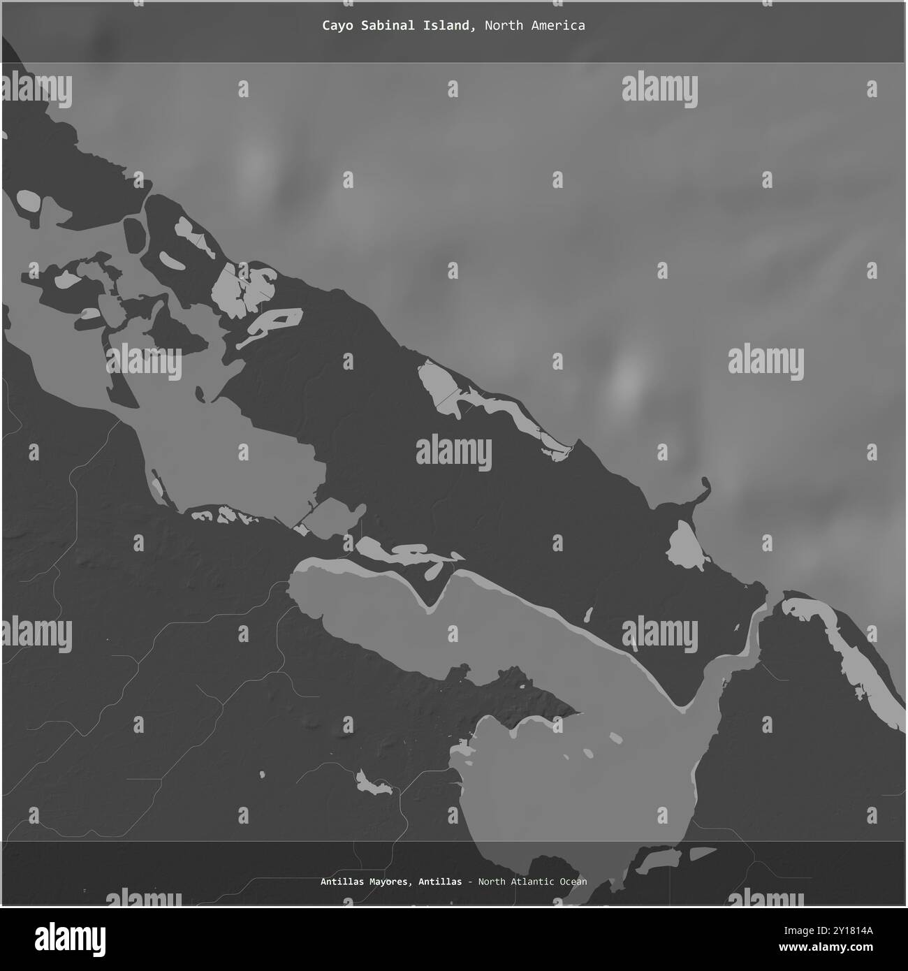 Cayo Sabinal Island in the North Atlantic Ocean, belonging to Cuba ...