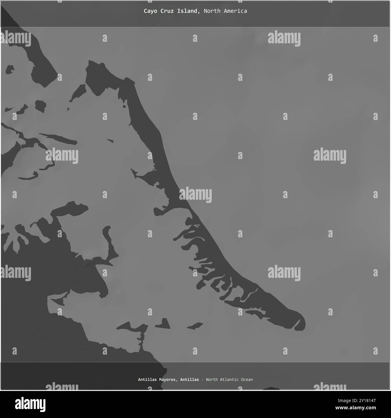 Cayo Cruz Island in the North Atlantic Ocean, belonging to Cuba ...