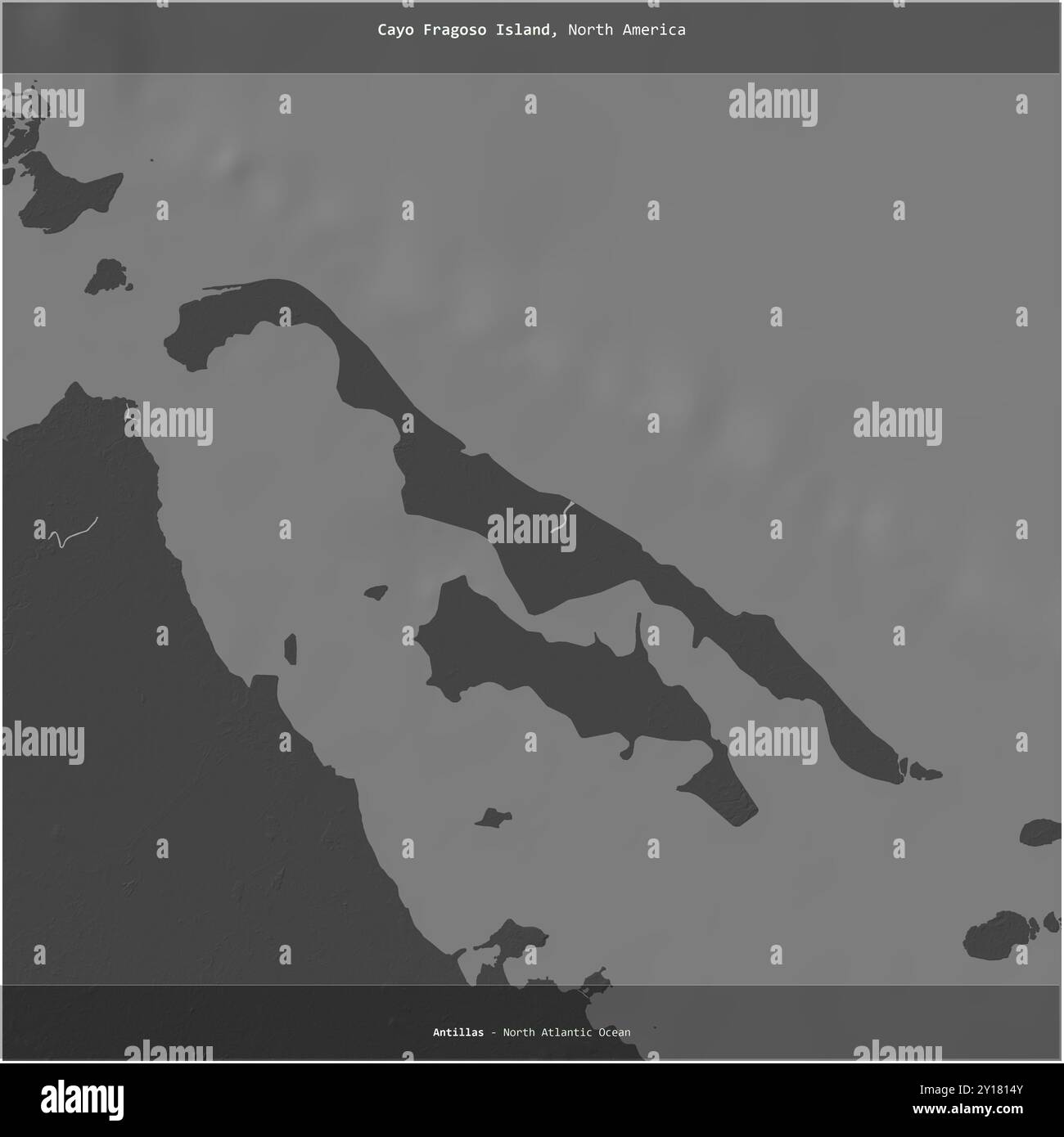 Cayo Fragoso Island in the North Atlantic Ocean, belonging to Cuba ...