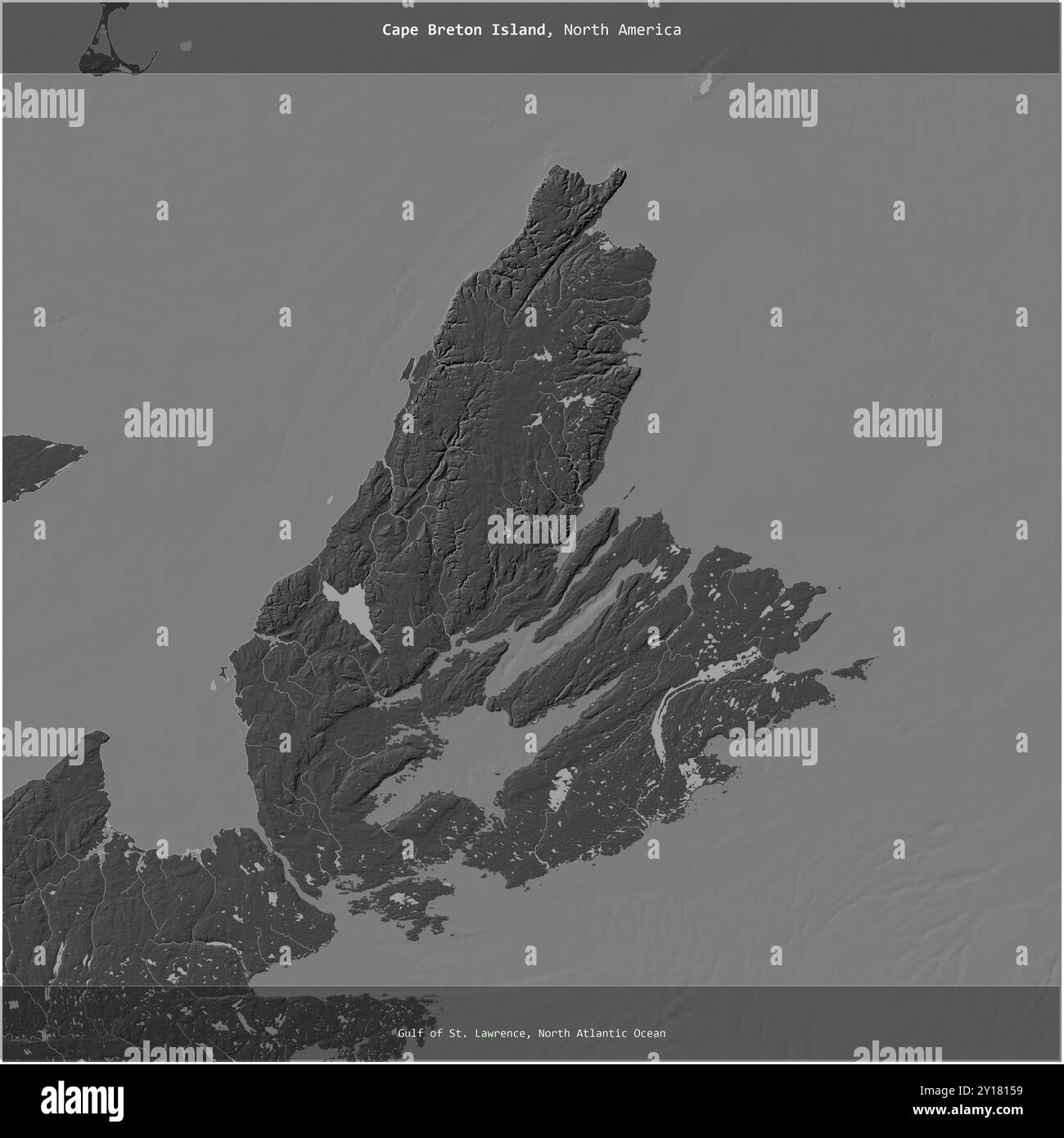 Cape Breton Island in the Gulf of St. Lawrence, belonging to Canada ...