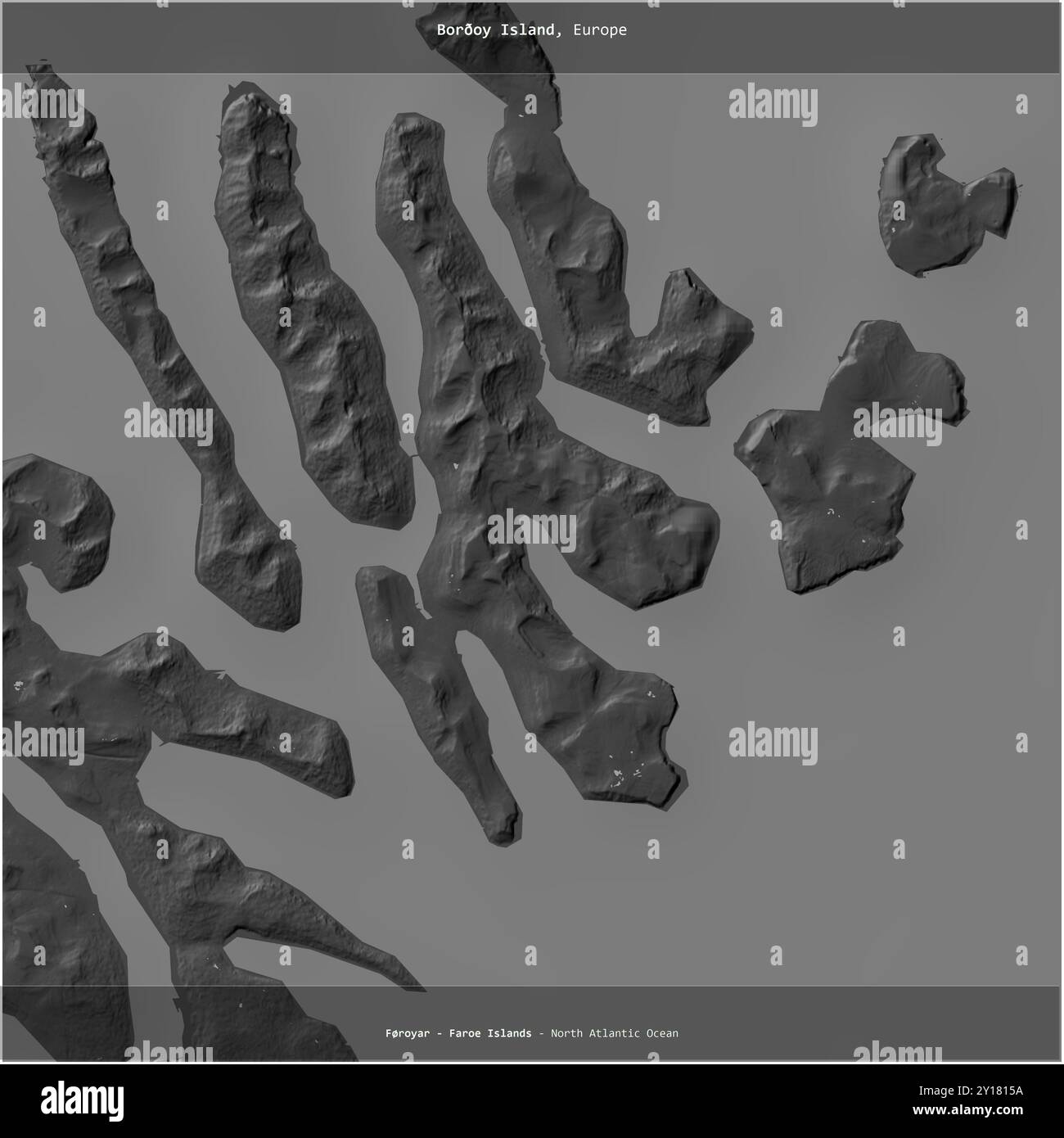 Boroy Island in the North Atlantic Ocean, belonging to Faroe Islands ...