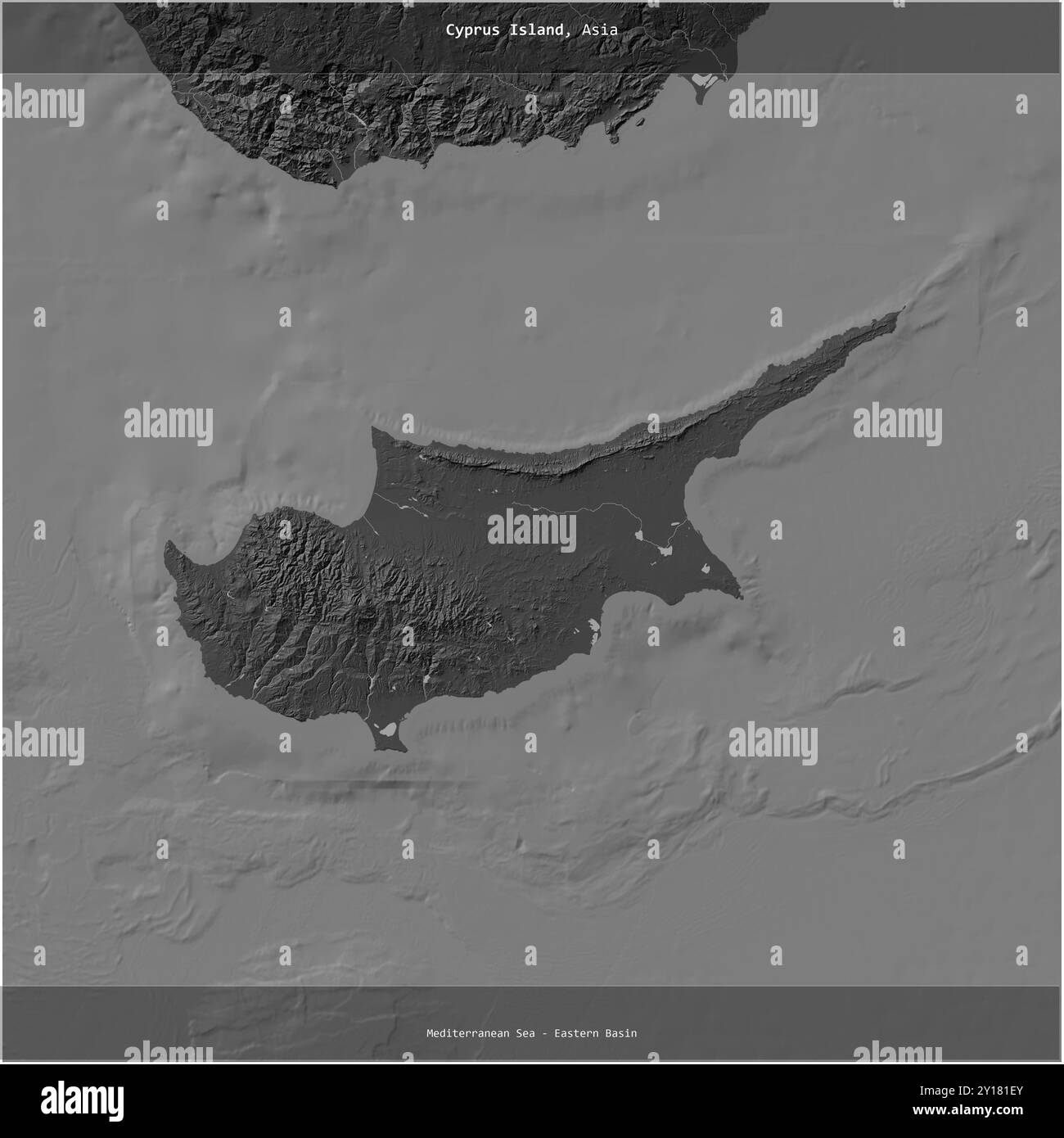 Cyprus Island in the Mediterranean Sea - Eastern Basin, belonging to ...