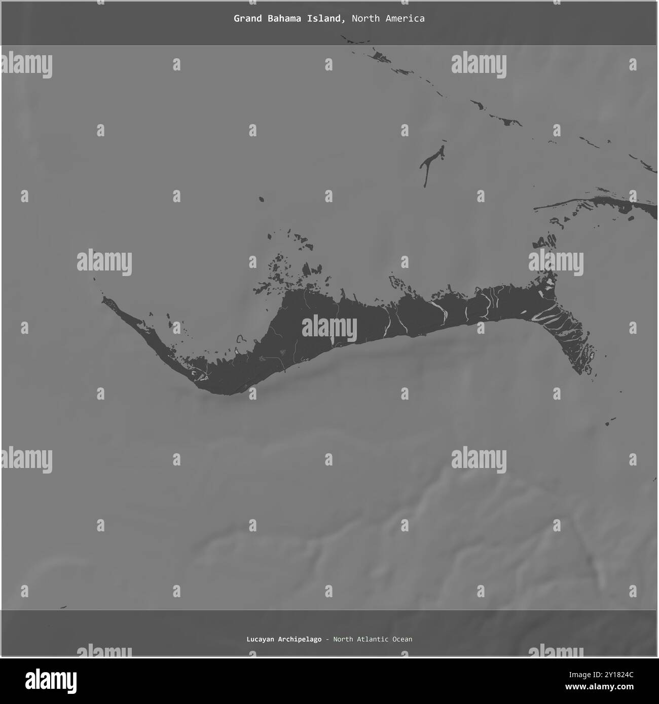 Grand bahama island island map hi-res stock photography and images - Alamy