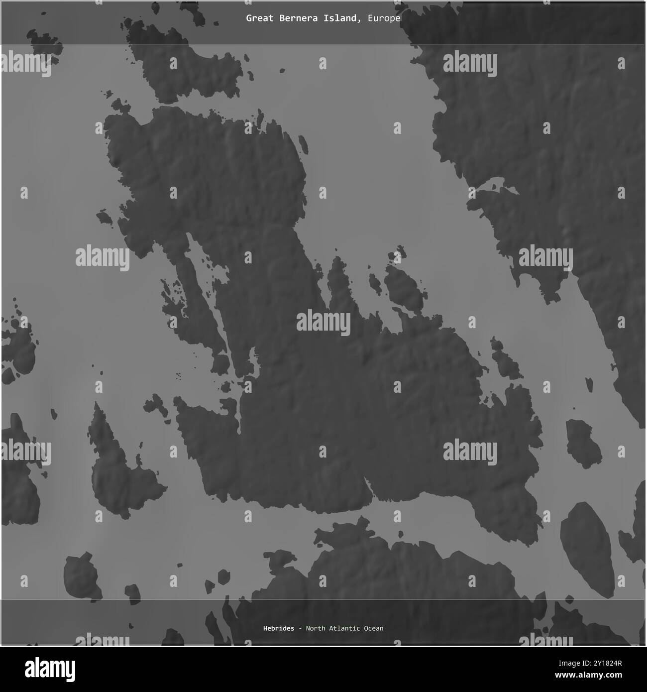 Great Bernera Island in the North Atlantic Ocean, belonging to United ...