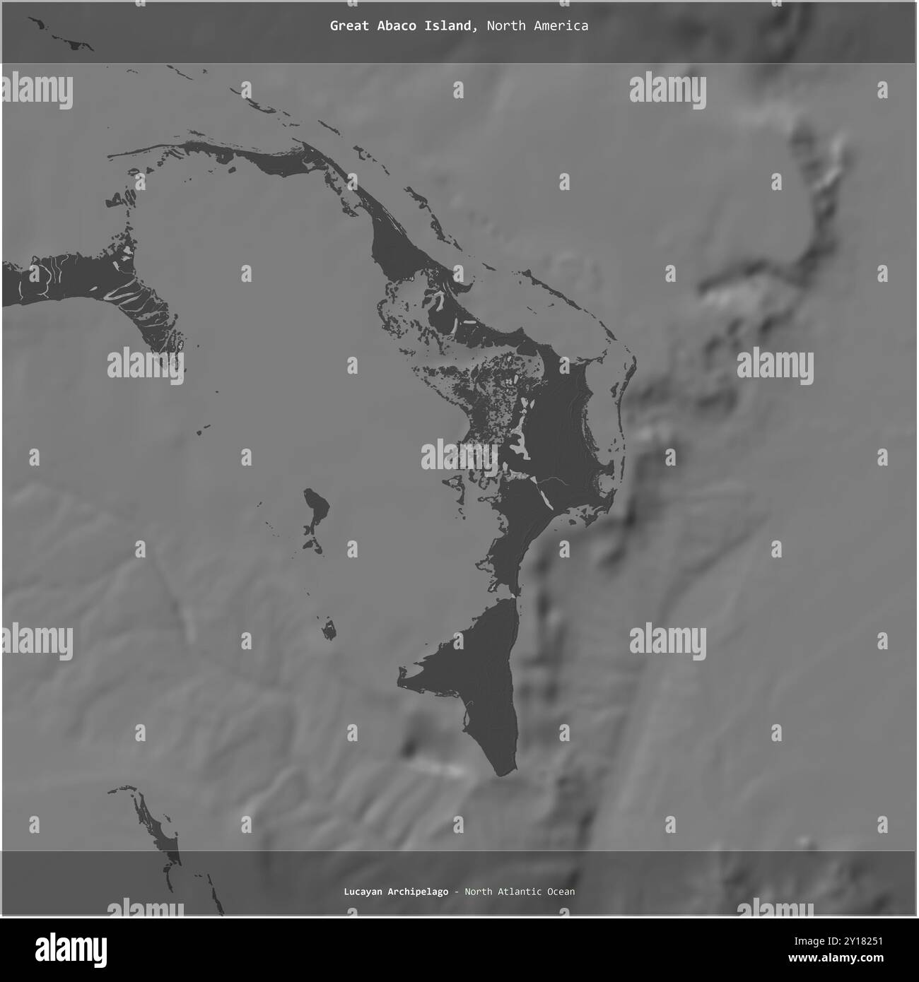 Great Abaco Island in the North Atlantic Ocean, belonging to Bahamas ...