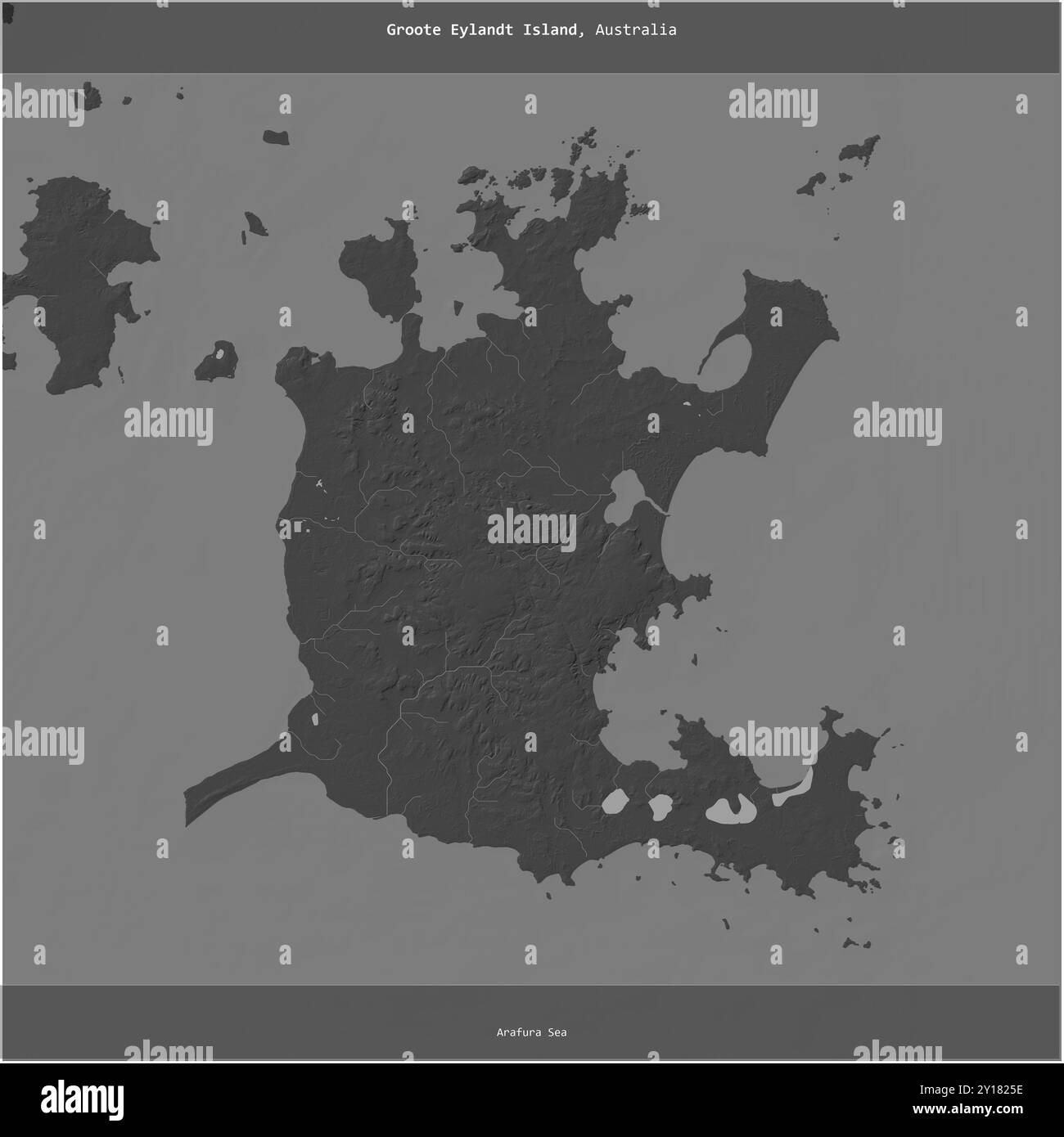 Map of groote eylandt Black and White Stock Photos & Images - Alamy