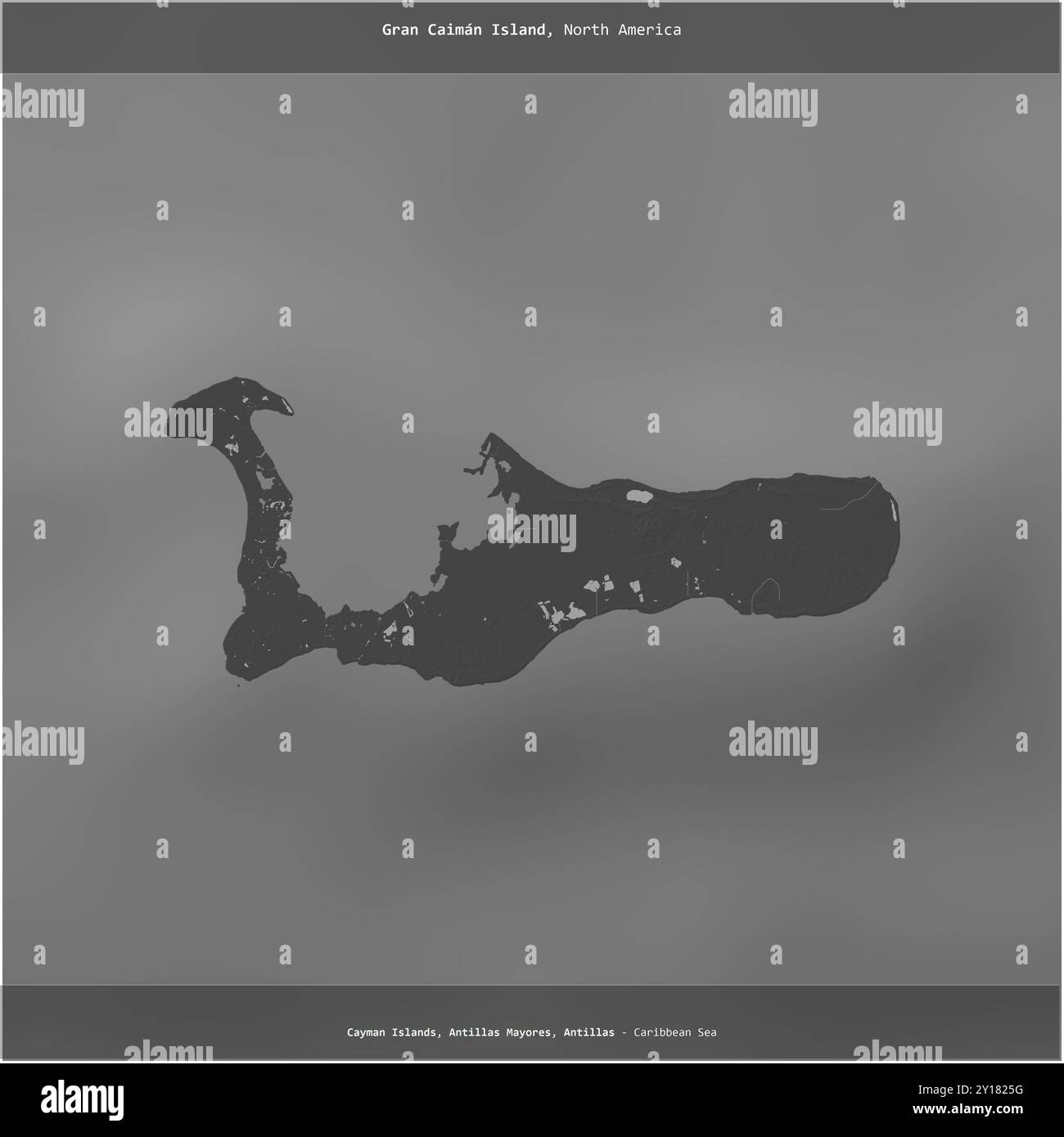 Gran Caiman Island in the Caribbean Sea, belonging to Cayman Islands ...