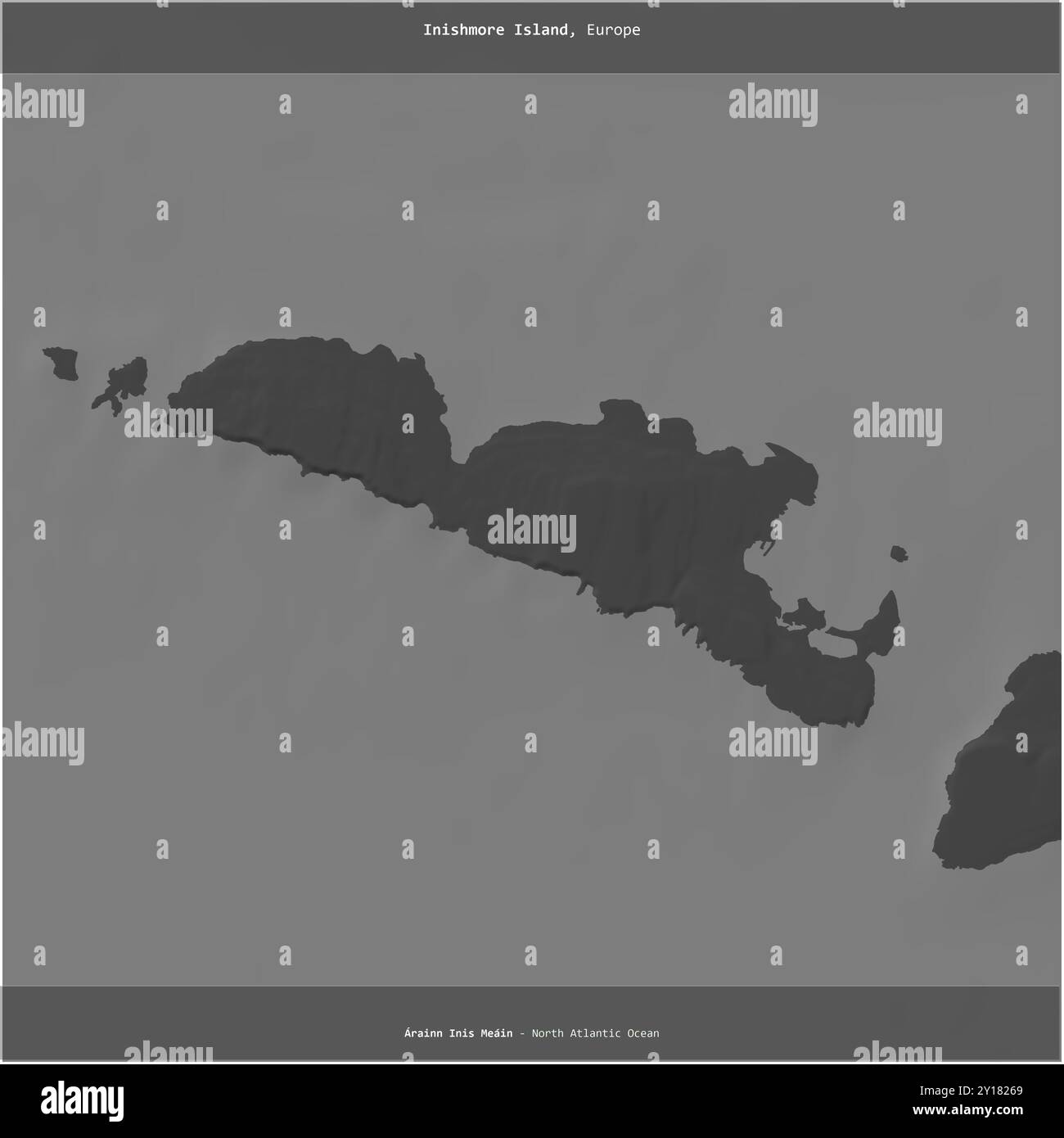 Inishmore Island in the North Atlantic Ocean, belonging to Ireland ...