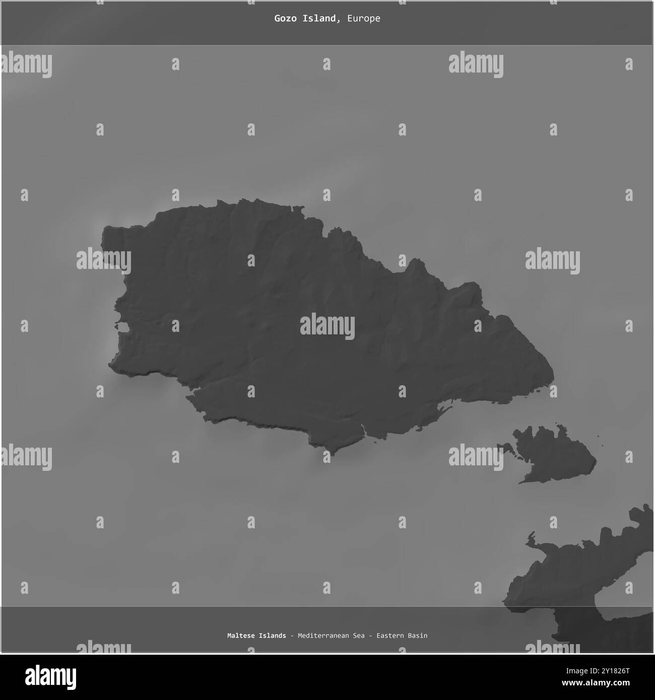 Gozo Island in the Mediterranean Sea - Eastern Basin, belonging to ...