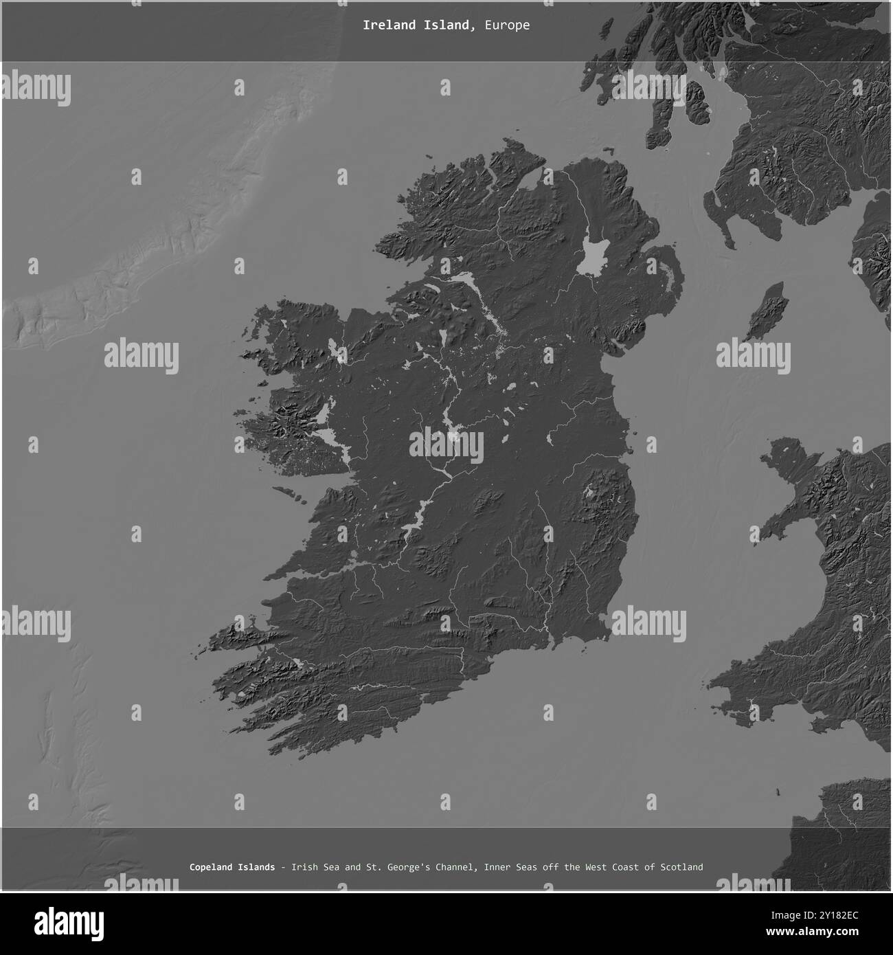 Ireland Island in the Celtic Sea, shared between: Ireland, United ...