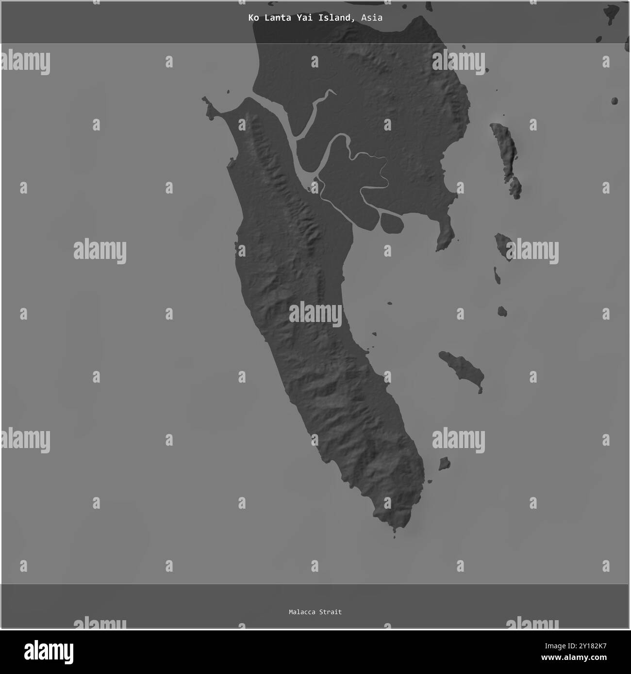 Ko Lanta Yai Island in the Malacca Strait, belonging to Thailand ...