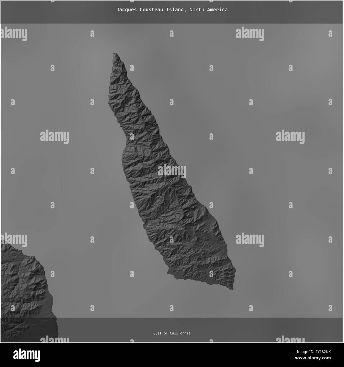 Jacques Cousteau Island in the Gulf of California, belonging to Mexico ...