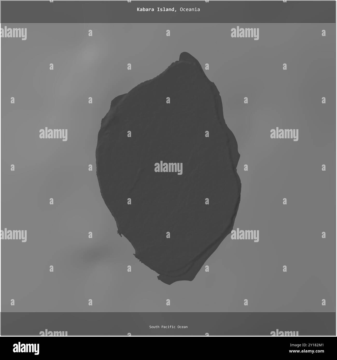 Kabara Island in the South Pacific Ocean, belonging to Fiji, cropped to ...