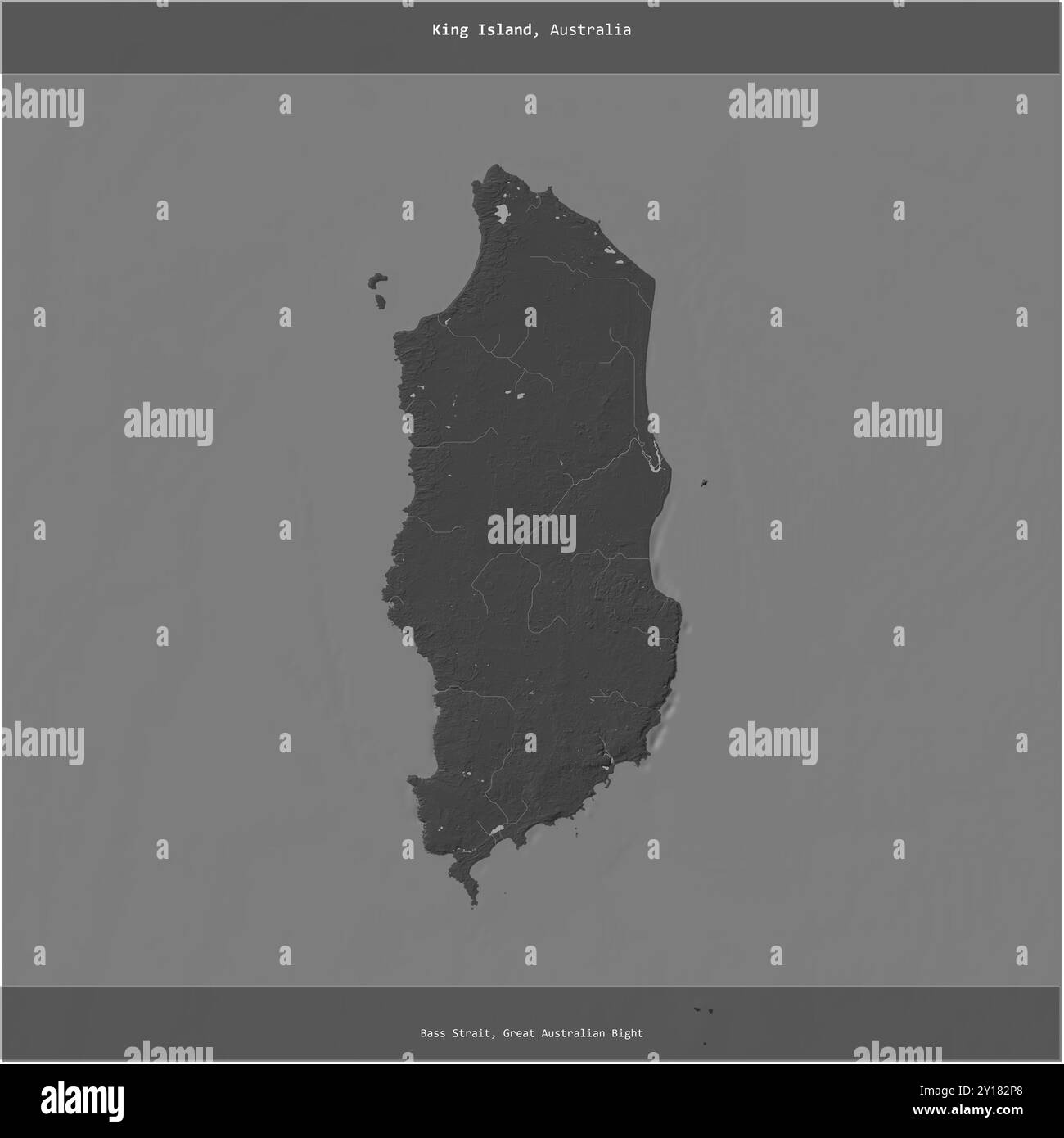 King island outline map hi-res stock photography and images - Alamy