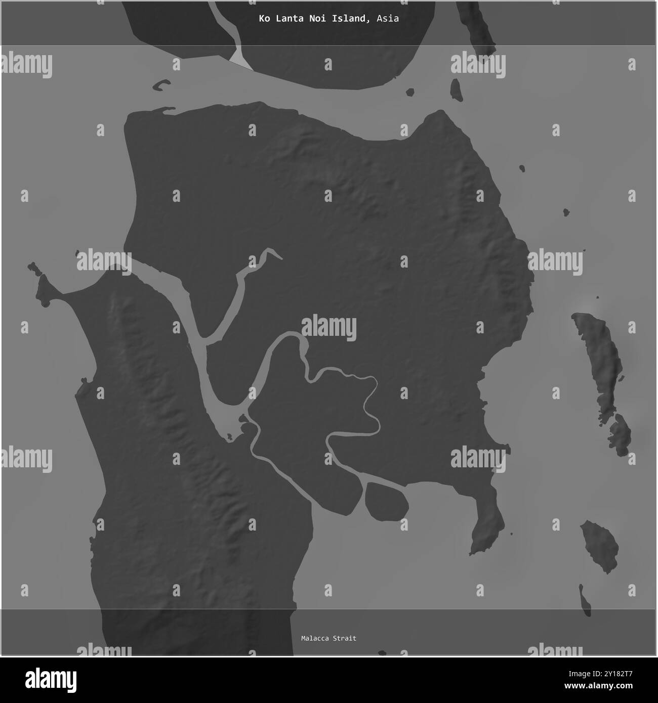 Ko Lanta Noi Island in the Malacca Strait, belonging to Thailand ...