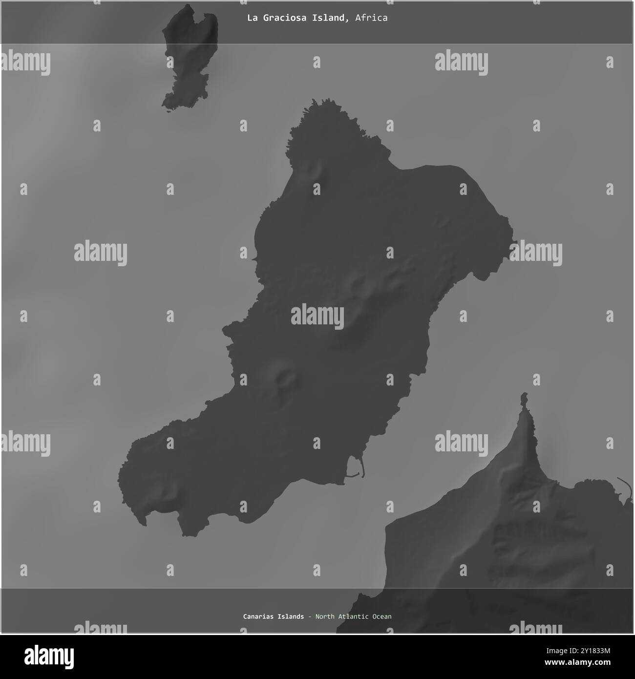 La Graciosa Island in the North Atlantic Ocean, belonging to Spain ...