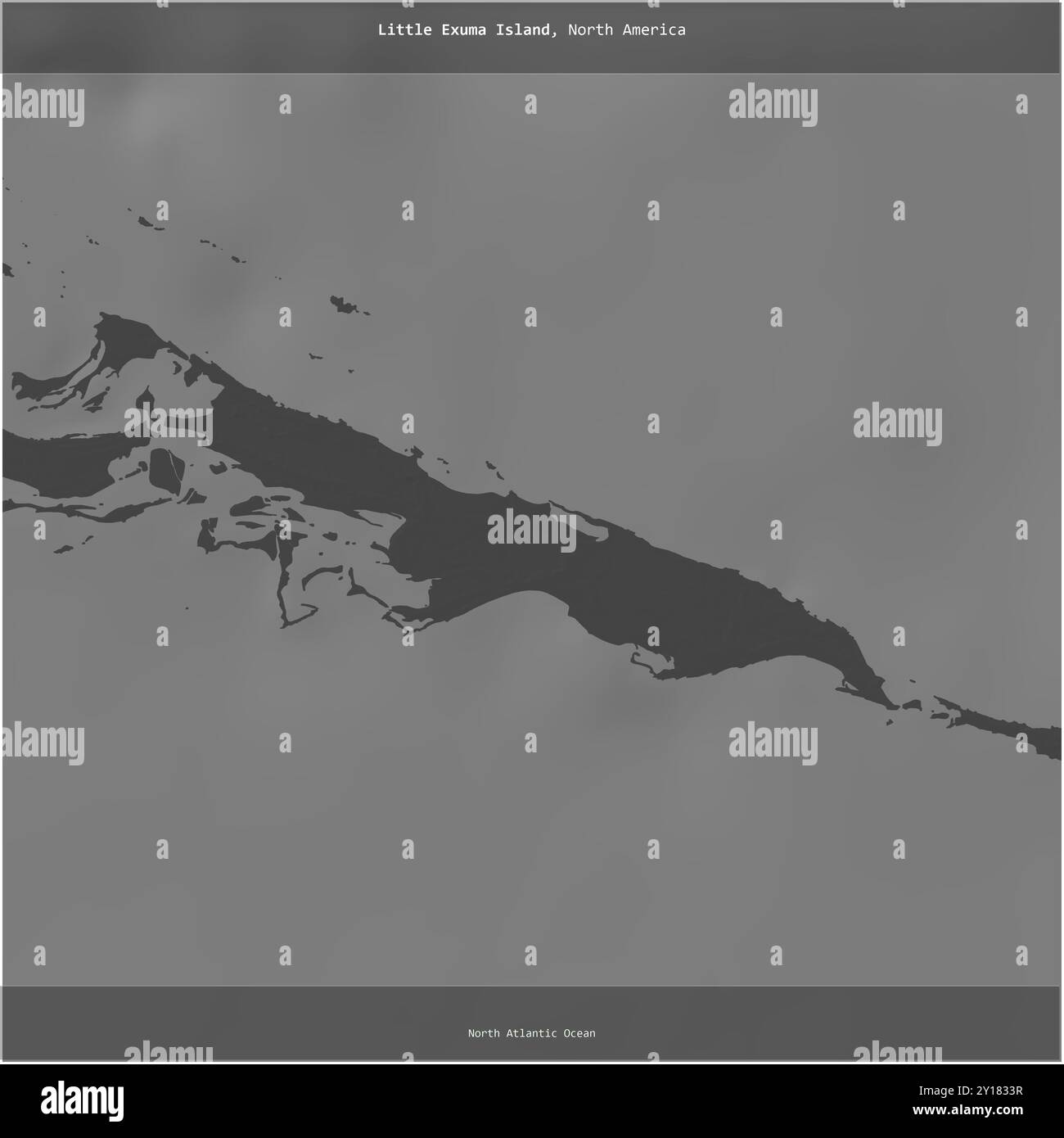 Little Exuma Island in the North Atlantic Ocean, belonging to Bahamas ...