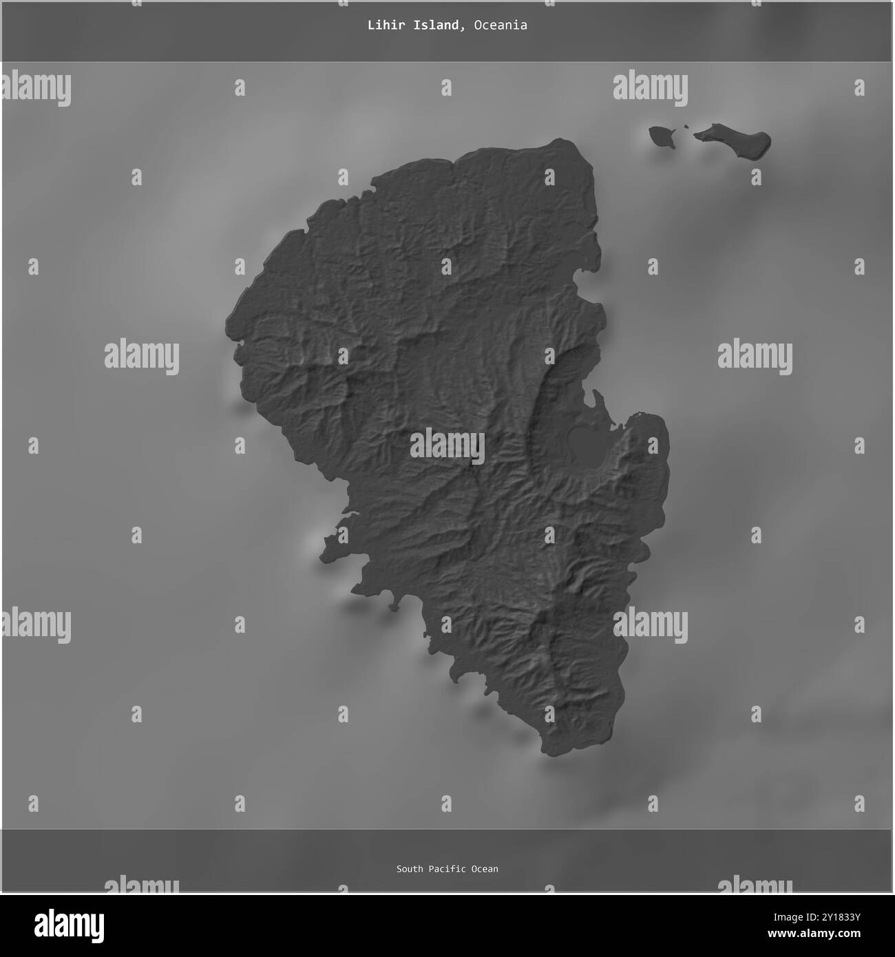 Lihir Island in the South Pacific Ocean, belonging to Papua New Guinea ...