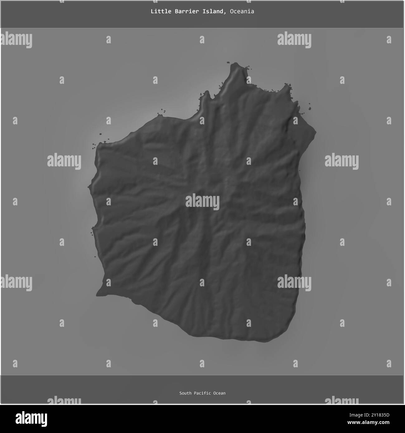 Little Barrier Island in the South Pacific Ocean, belonging to New ...