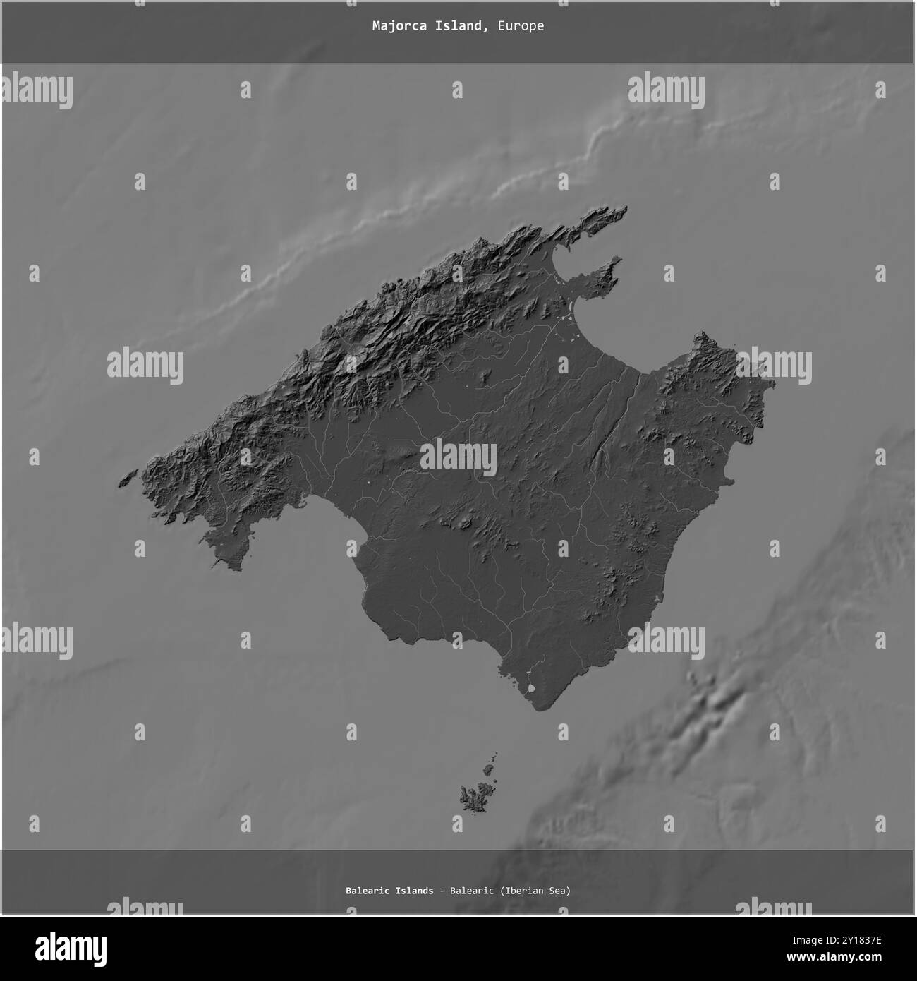 Majorca Island in the Balearic (Iberian Sea), belonging to Spain ...
