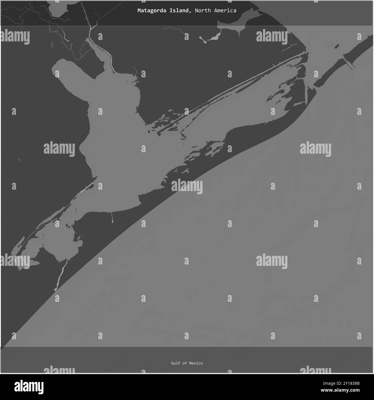 Matagorda Island Map