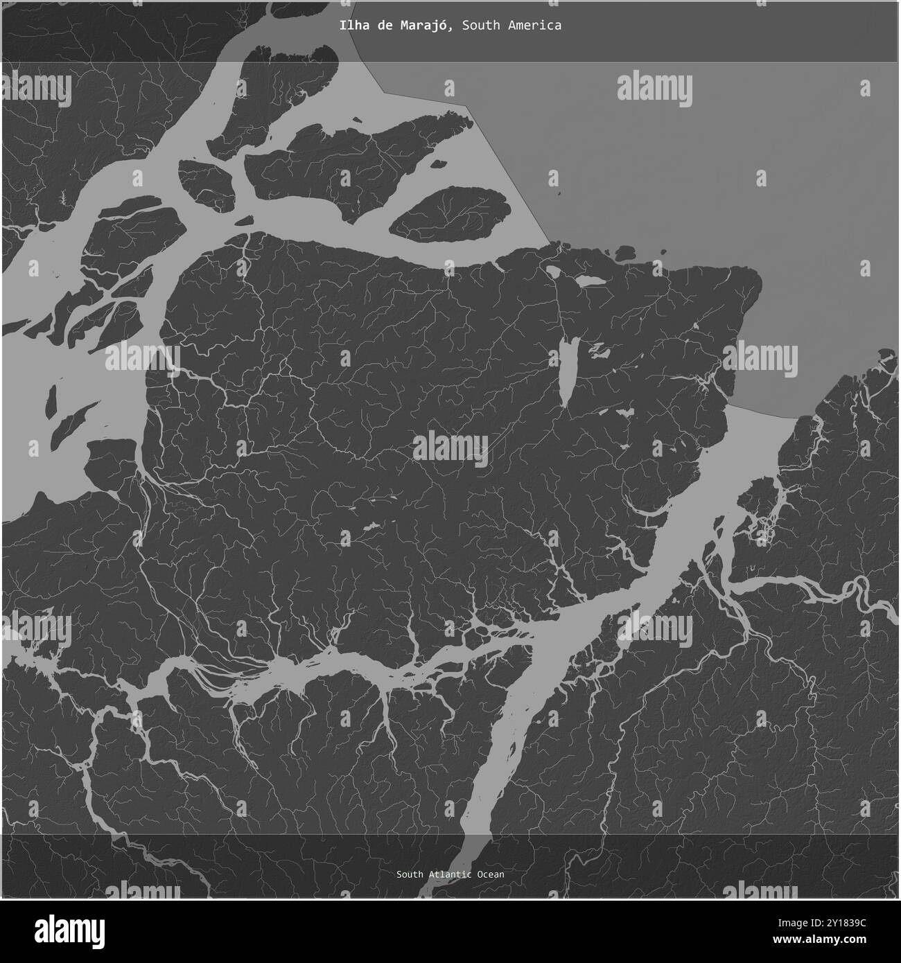 Ilha de Marajo in the South Atlantic Ocean, belonging to Brazil ...