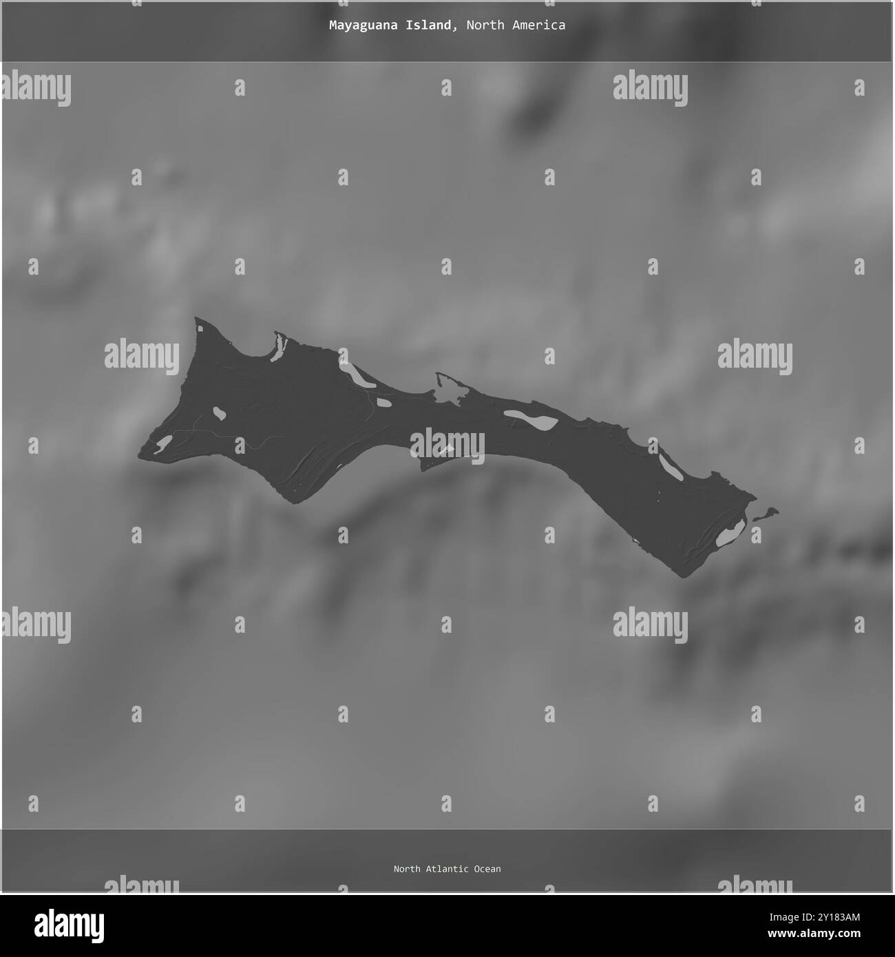 Mayaguana Island in the North Atlantic Ocean, belonging to Bahamas ...