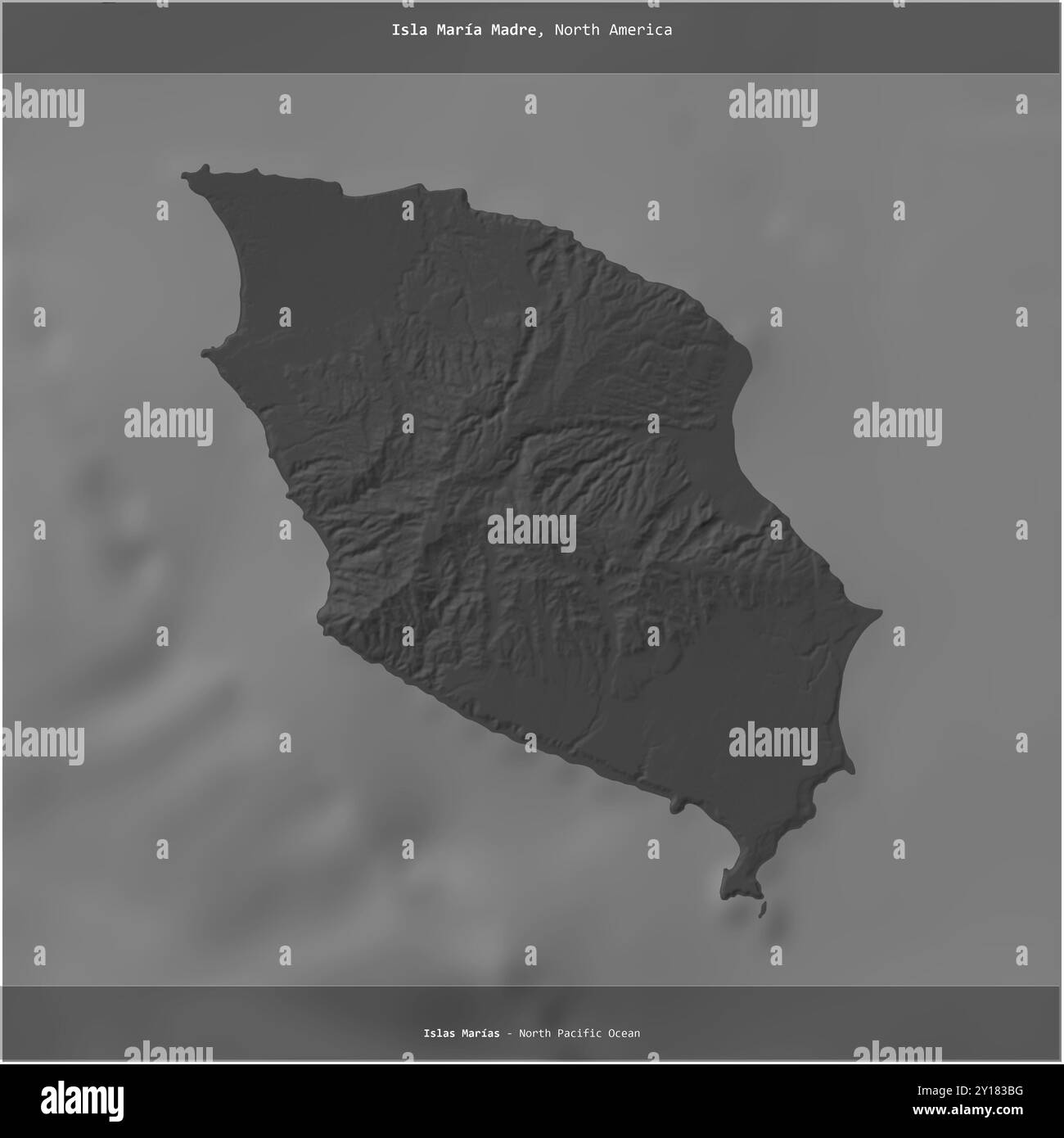 Isla Maria Madre in the North Pacific Ocean, belonging to Mexico ...