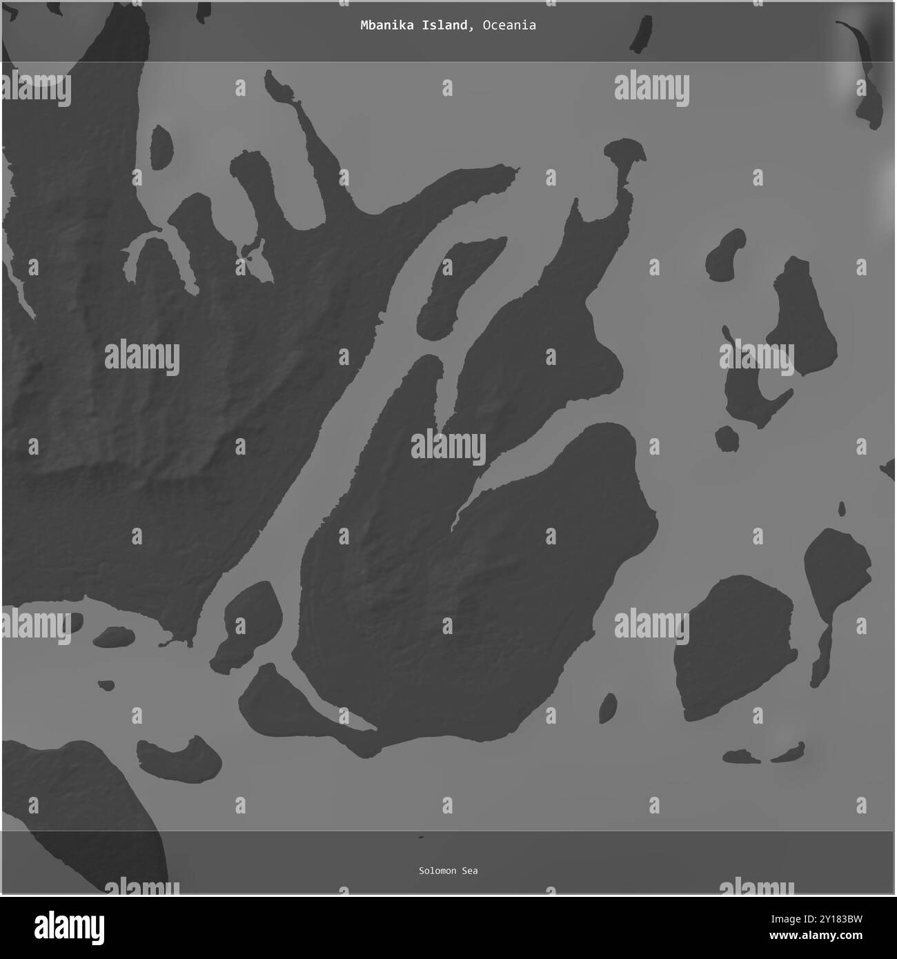 Mbanika Island in the Solomon Sea, belonging to Solomon Islands ...