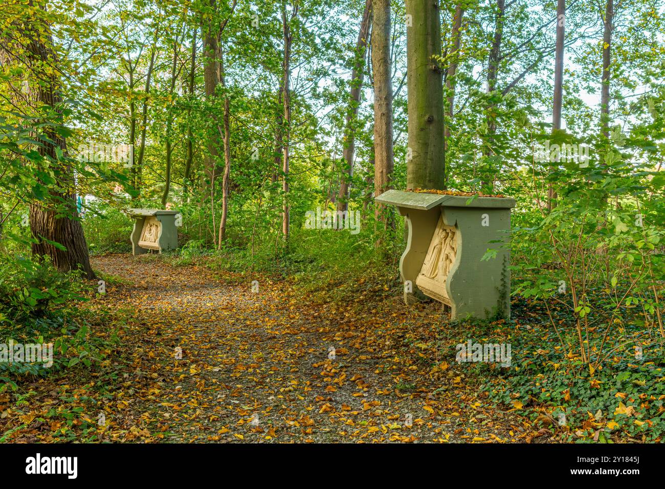 Vaals, South Limburg, Netherlands. November 1, 2014. Stations of the ...